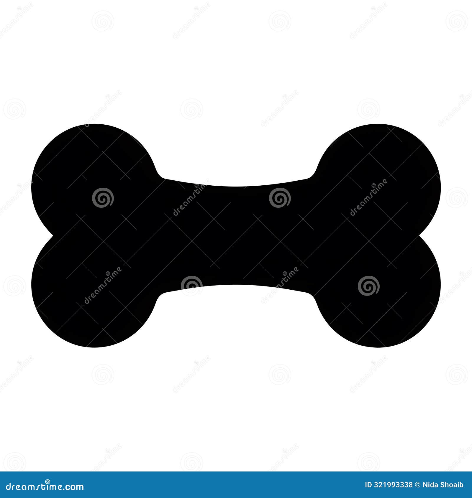 Bone-shaped Silhouette, Often Associated with Pets or Used As Design ...