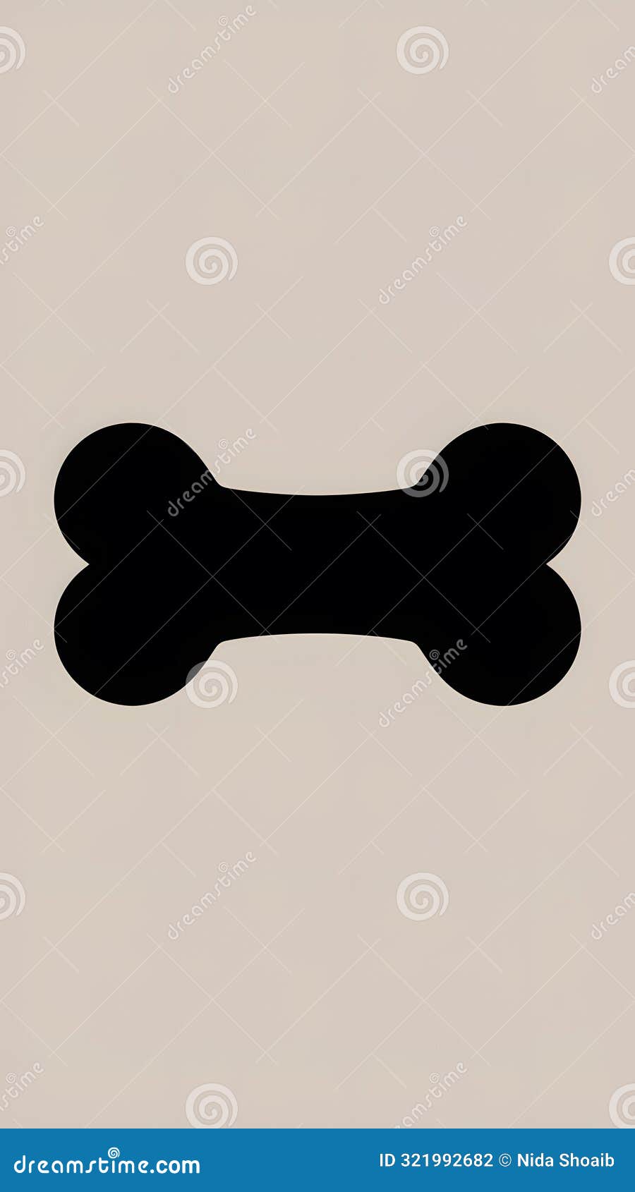Bone-shaped Silhouette, Often Associated with Pets or Used As Design ...