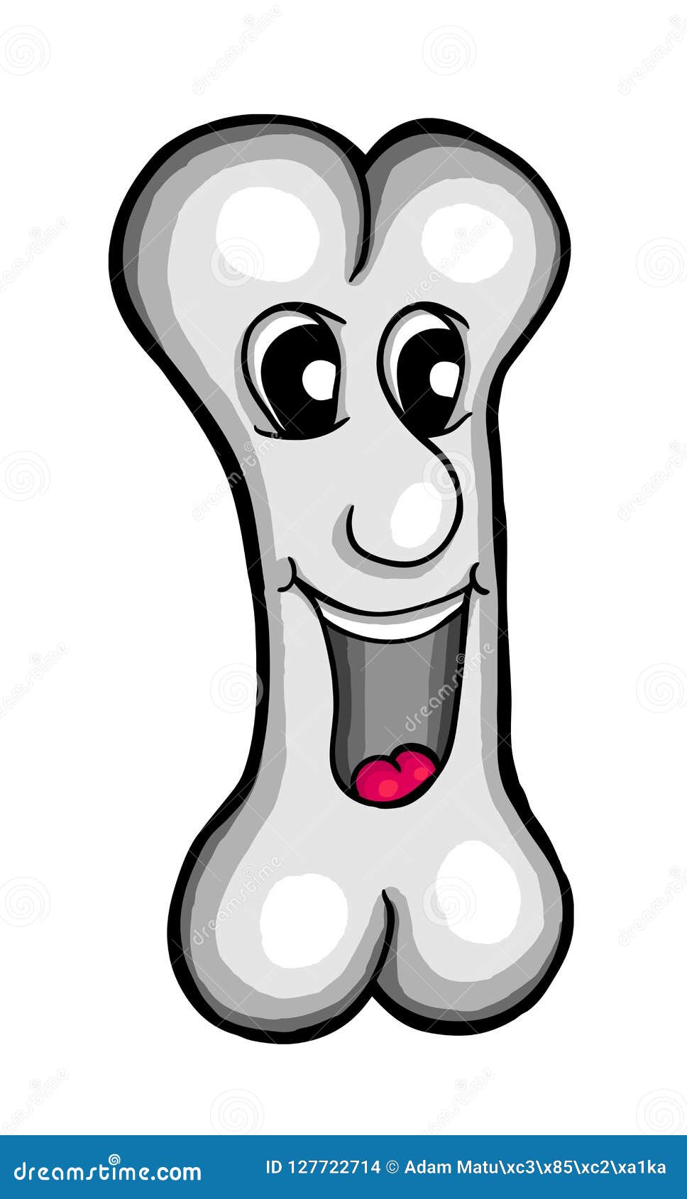 Bone with smile stock vector. Illustration of artwork - 127722714