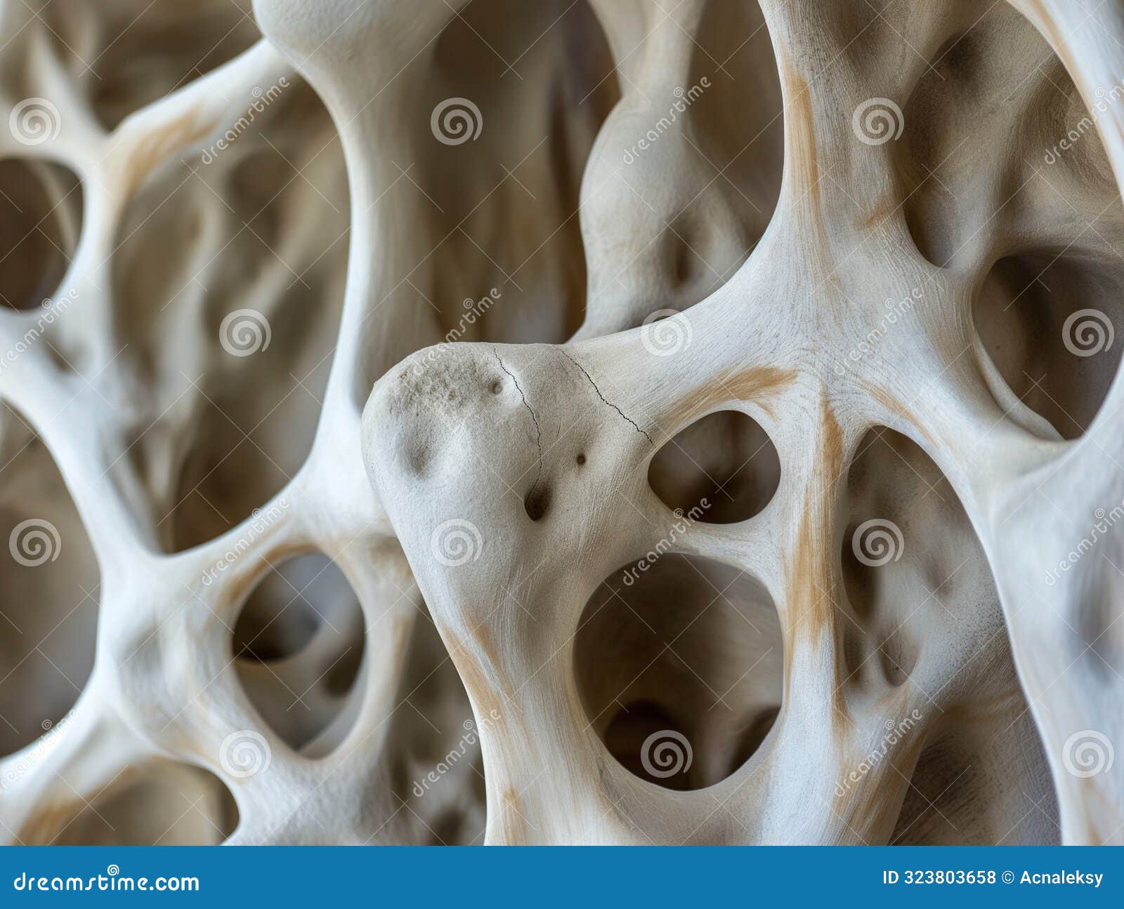 Bone Spongy Structure Close-up, Healthy Texture of Bone Stock Photo ...