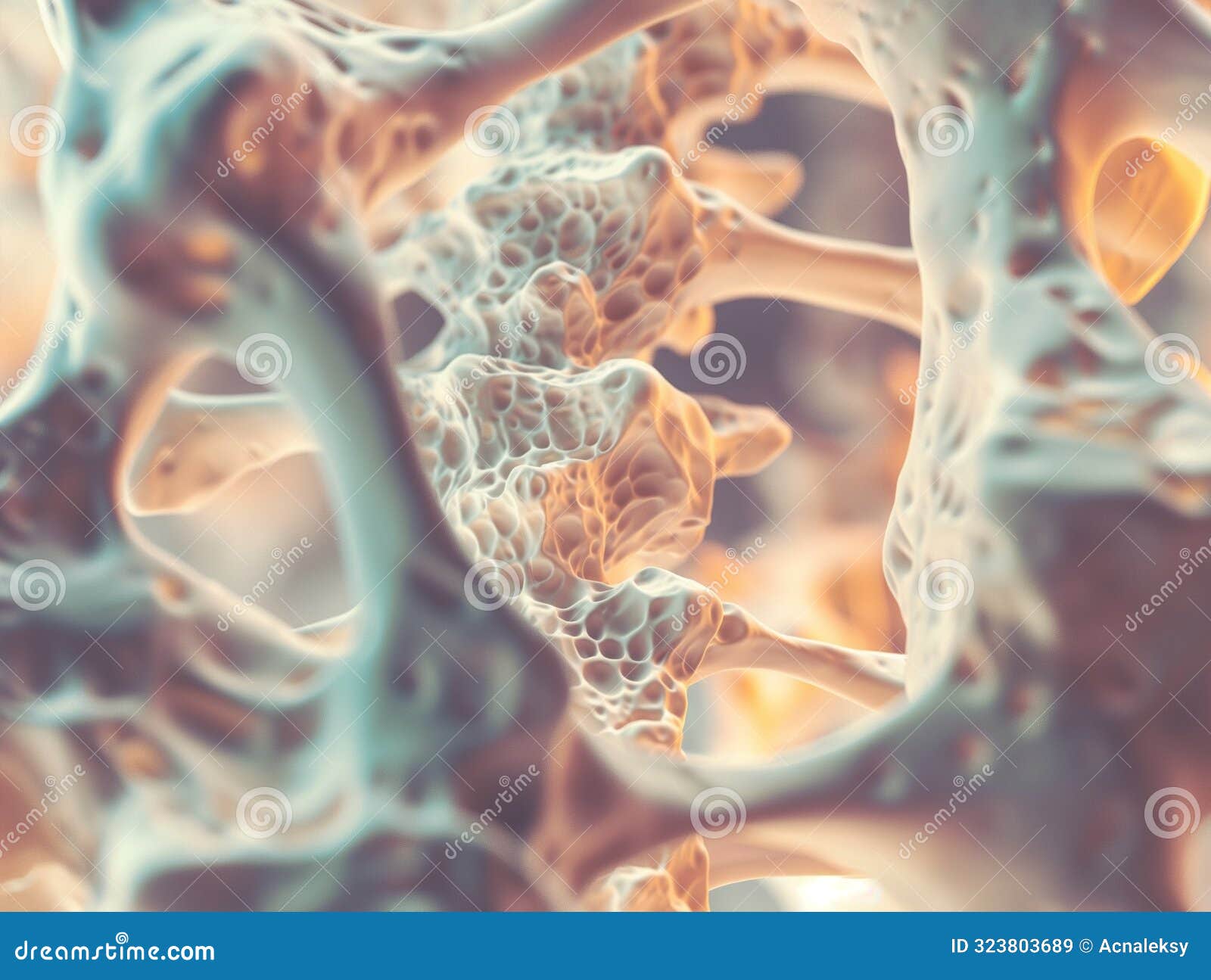 Bone Spongy Structure Close-up, Texture Of Bone, Osteoporosis Concept ...
