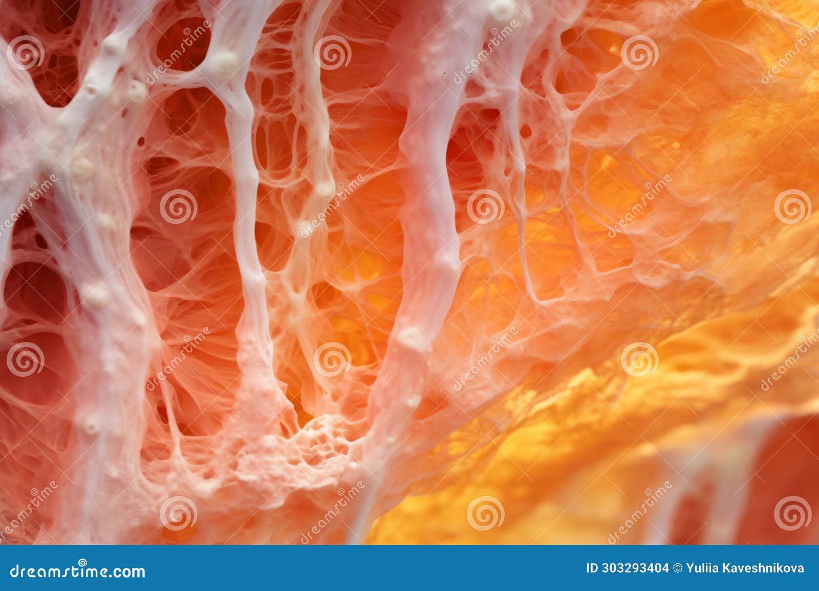 Bone Tissue Human Skeleton Under Microscope Cells Structure Medical ...