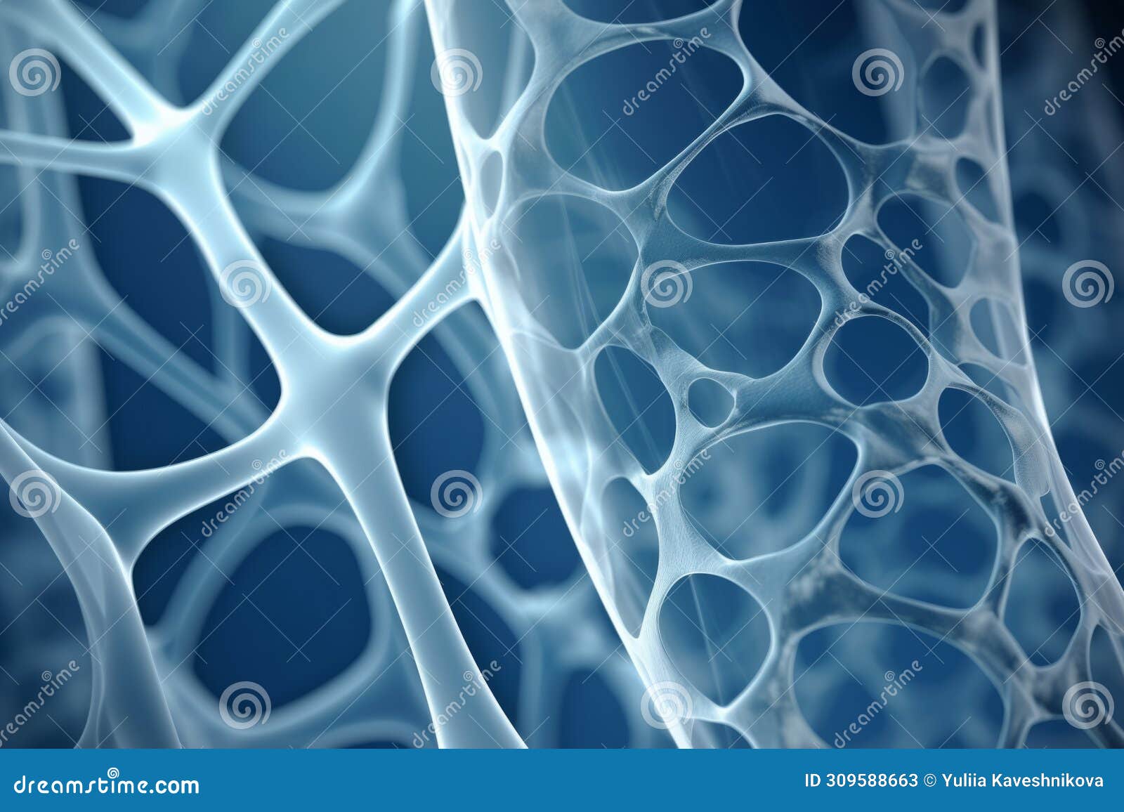 Bone Tissue Human Skeleton Under Microscope Cells Structure Medical ...