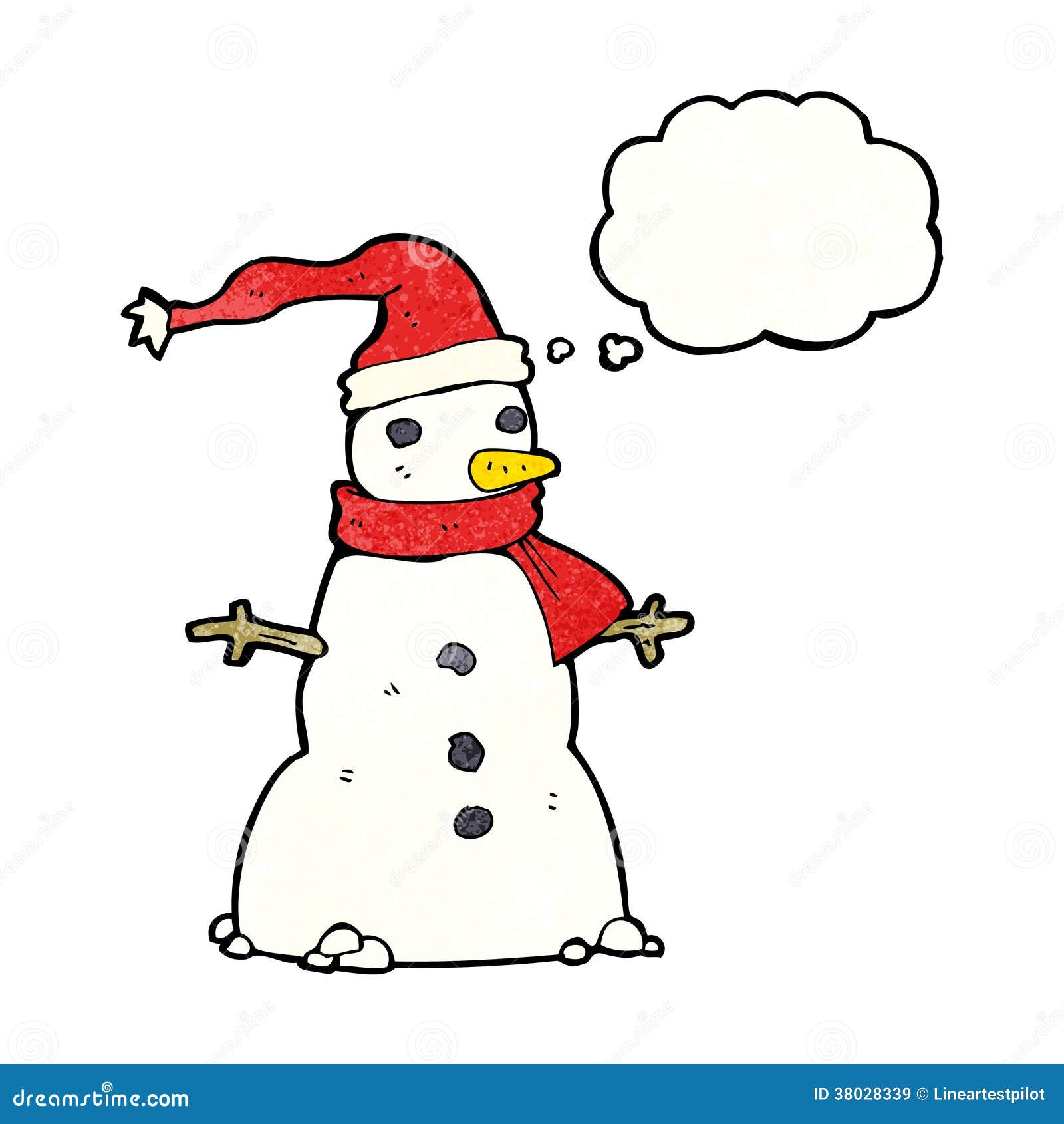 Boneco De Neve Dos Desenhos Animados Ilustração do Vetor - Ilustração ...