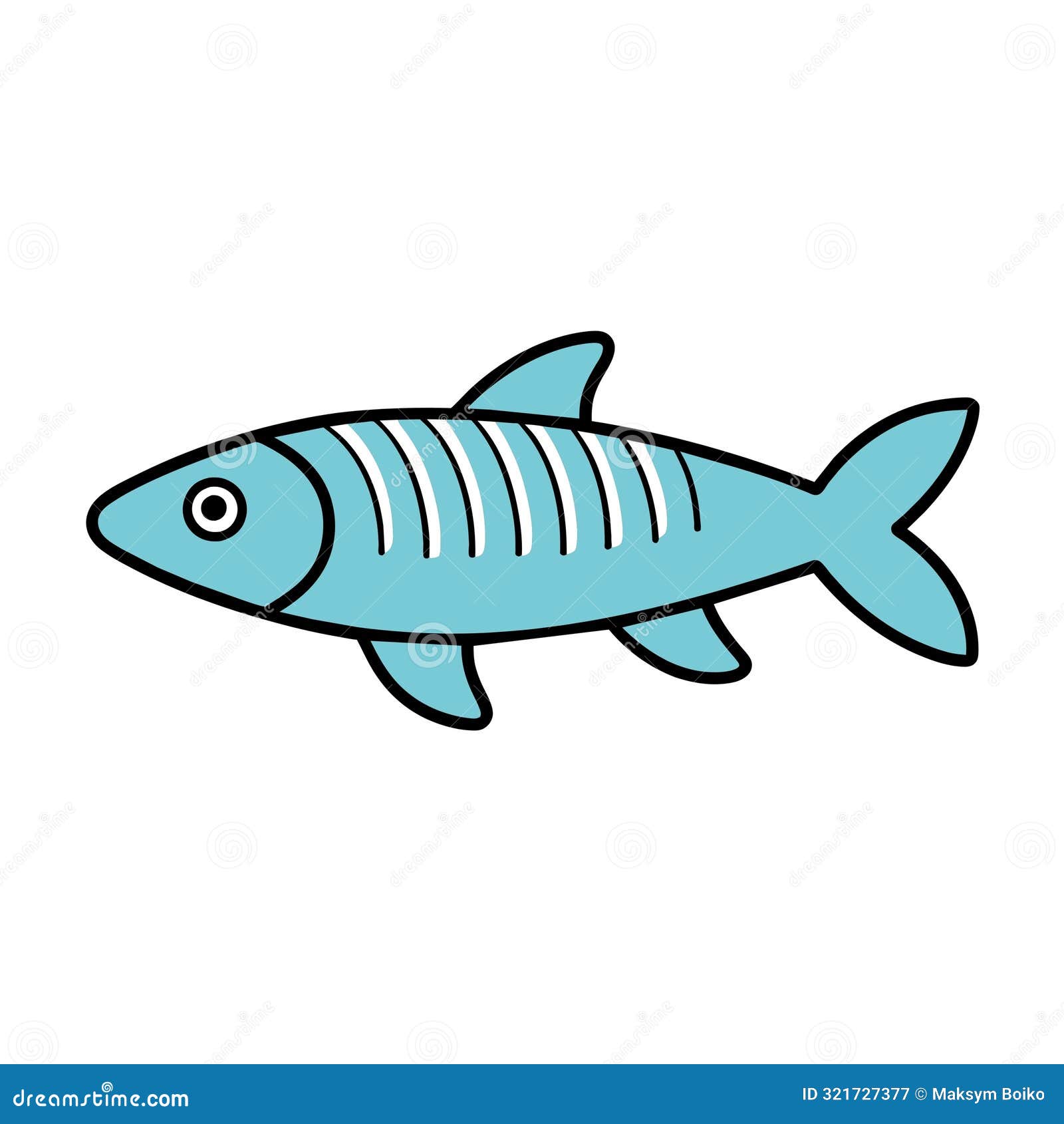 Bonefish Fish Knocks Icon Vector Illustration Stock Vector ...