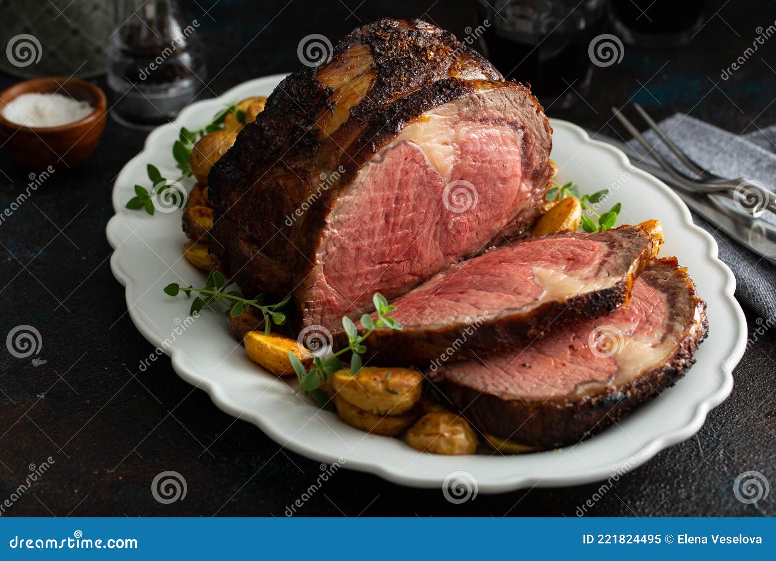 Boneless Beef Chuck Roast With A Knife Royalty-Free Stock Photo ...