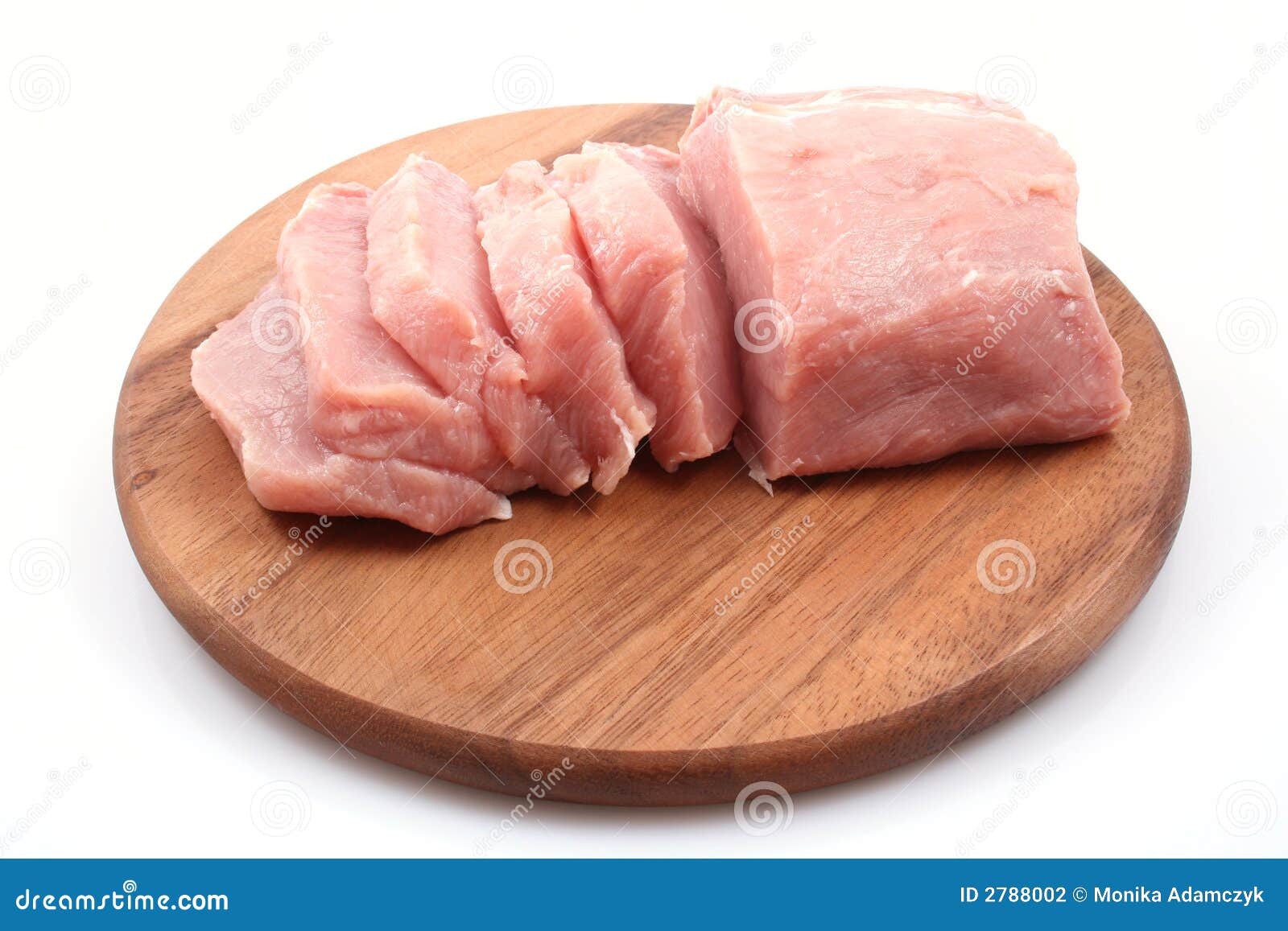 Boneless Pork Loin Joint Tied With String On The Oven Tray, Raw Meat ...