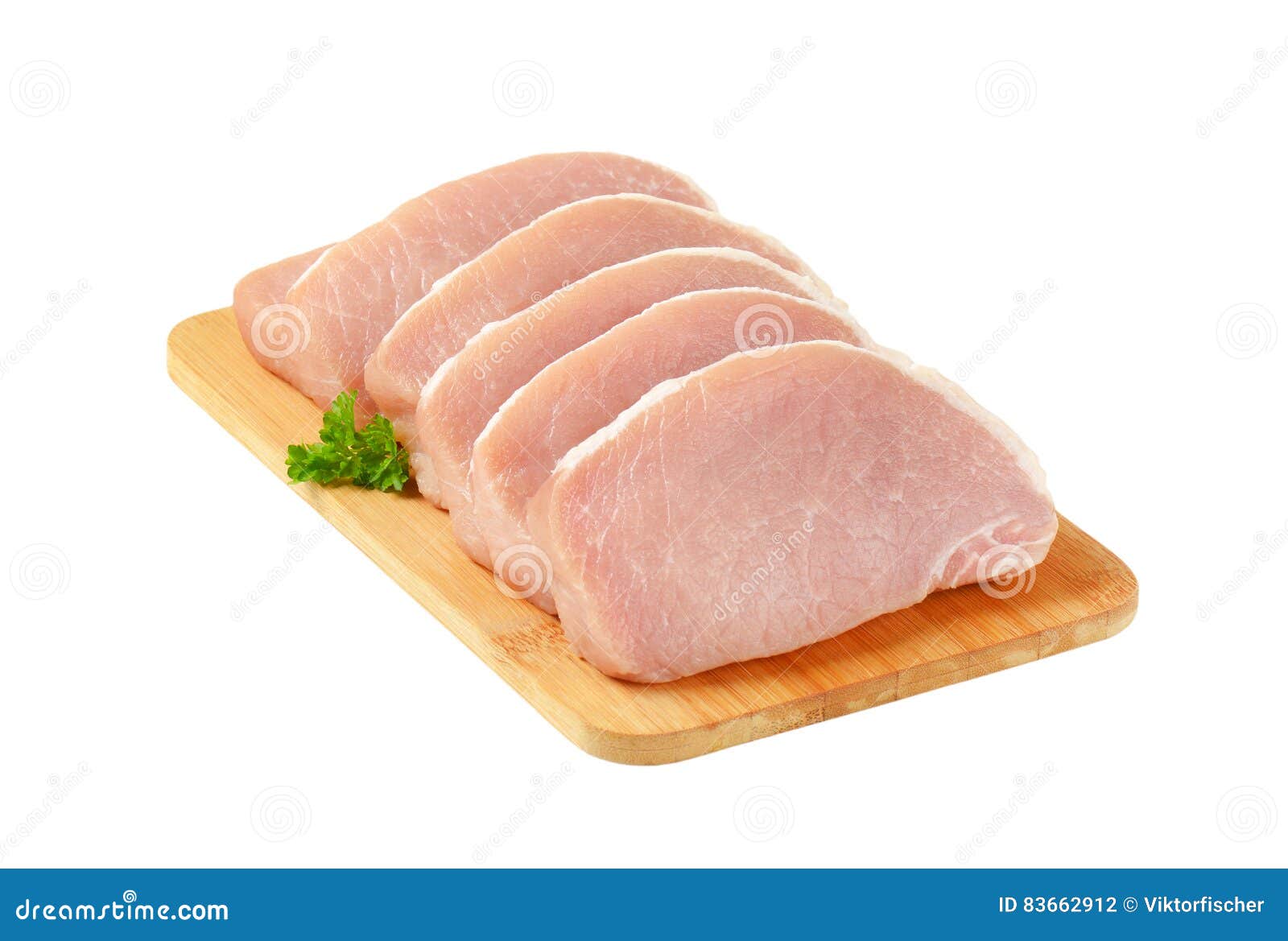 Boneless Pork Loin Joint Tied With String On The Oven Tray, Raw Meat ...
