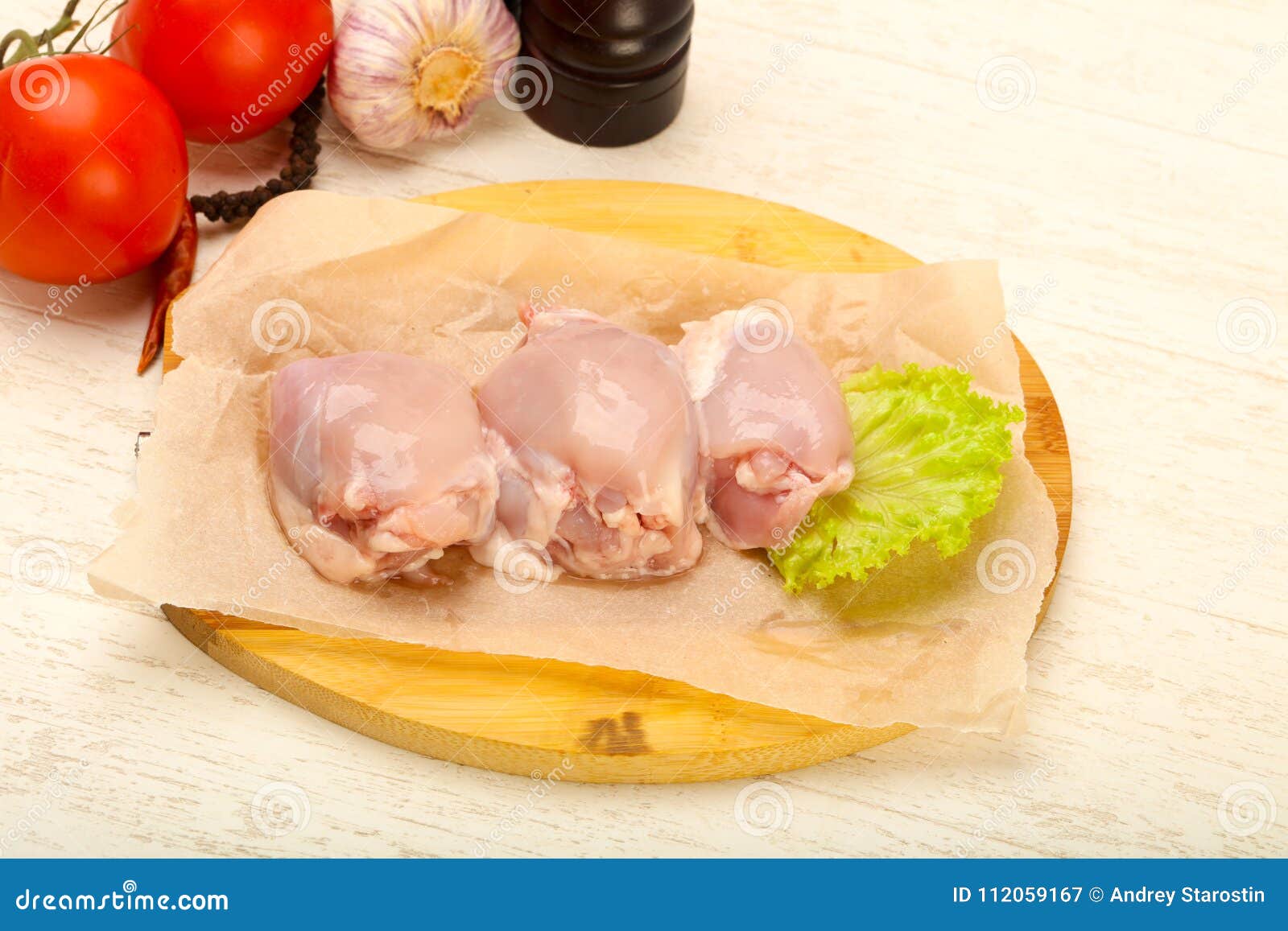 Boneless Raw Chicken Thighs Stock Image - Image of fresh, skinless ...