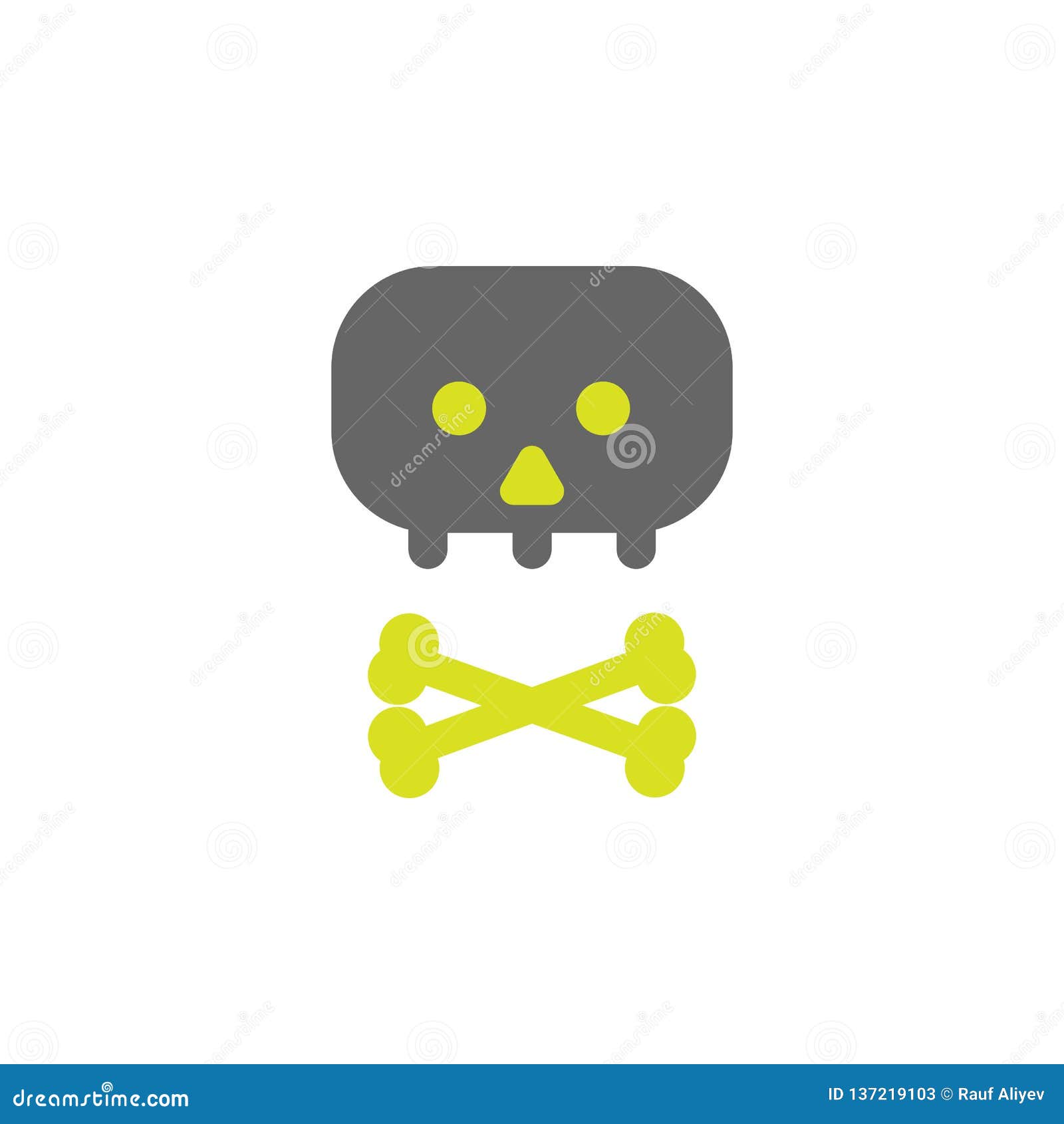 Death Icon Symbol Cardiac Arrest, Vector Cardiogram With Cross, Concept ...