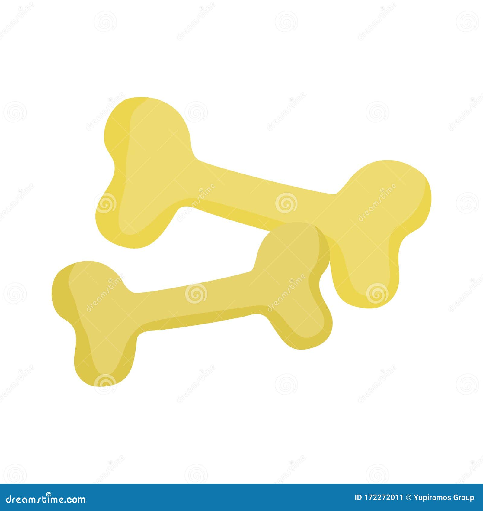 Bones Food for Dog Pets on White Background Stock Vector - Illustration ...