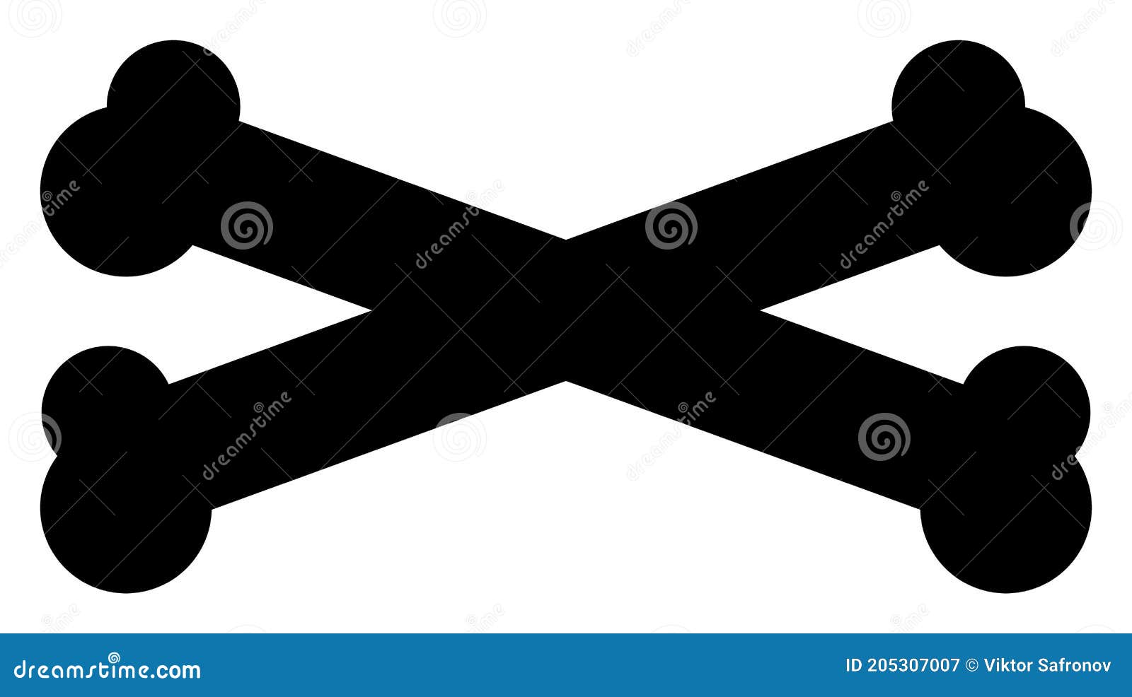 Vector Bones Flat Icon Illustration Stock Illustration - Illustration ...