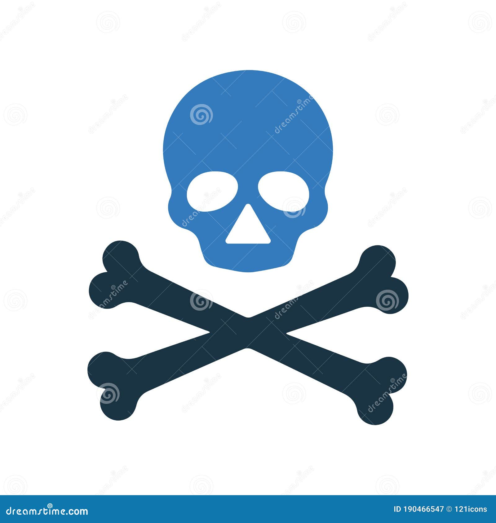 Bones, Skeleton, Skull Icon Design Stock Vector - Illustration of head ...