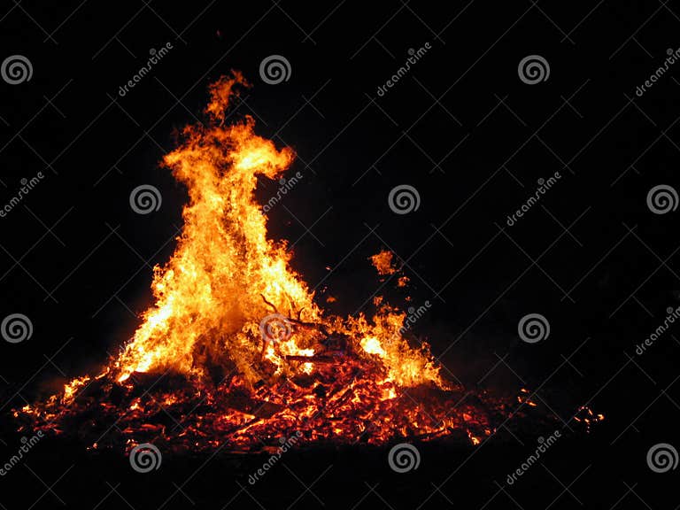 Bonfire stock image. Image of searing, night, pyre, luminosity - 530193