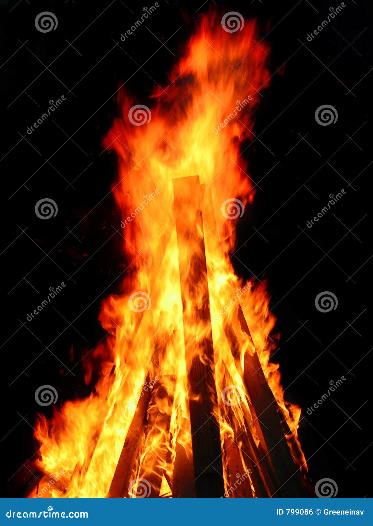 Bonfire stock photo. Image of inflammable, bonfire, ember - 799086