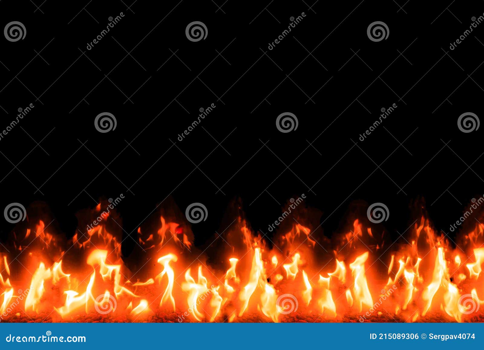 Bonfire Burning in the Dark Stock Photo - Image of fire, bonfire: 215089306