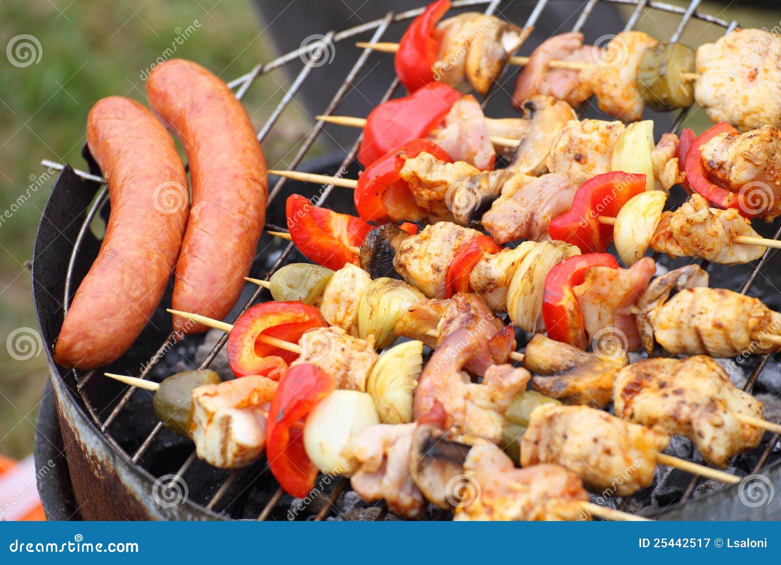 Bonfire Campfire Grilling Steak on the BBQ Stock Image - Image of ...