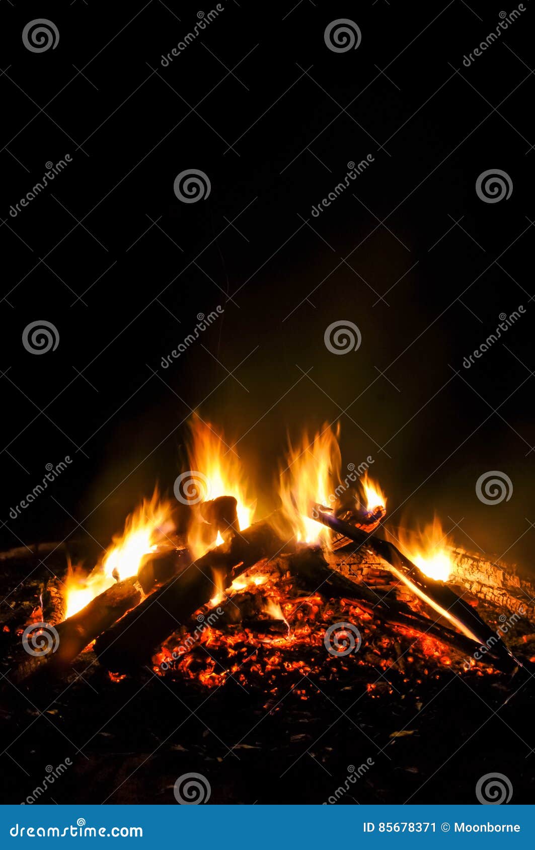 Bonfire stock image. Image of light, flame, blaze, illuminated - 85678371