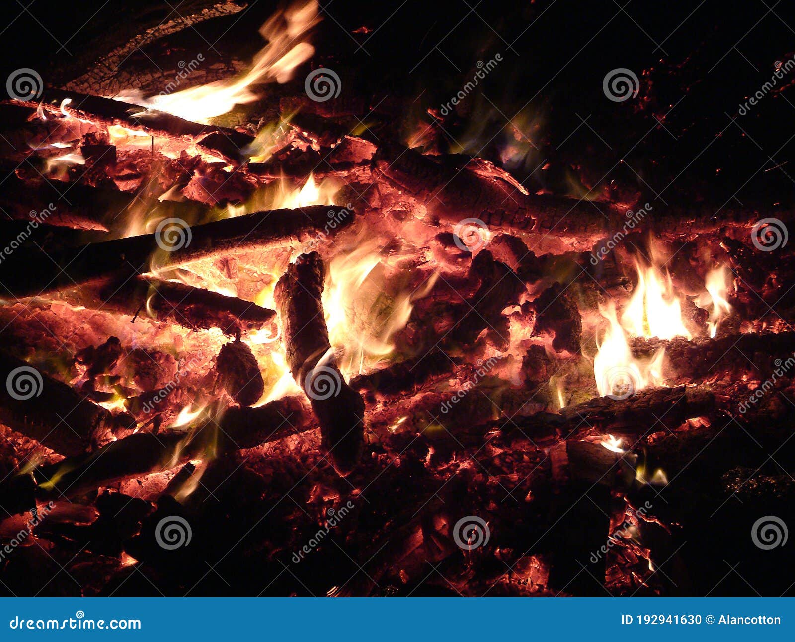 Bonfire Embers stock photo. Image of flame, glow, kindle - 192941630