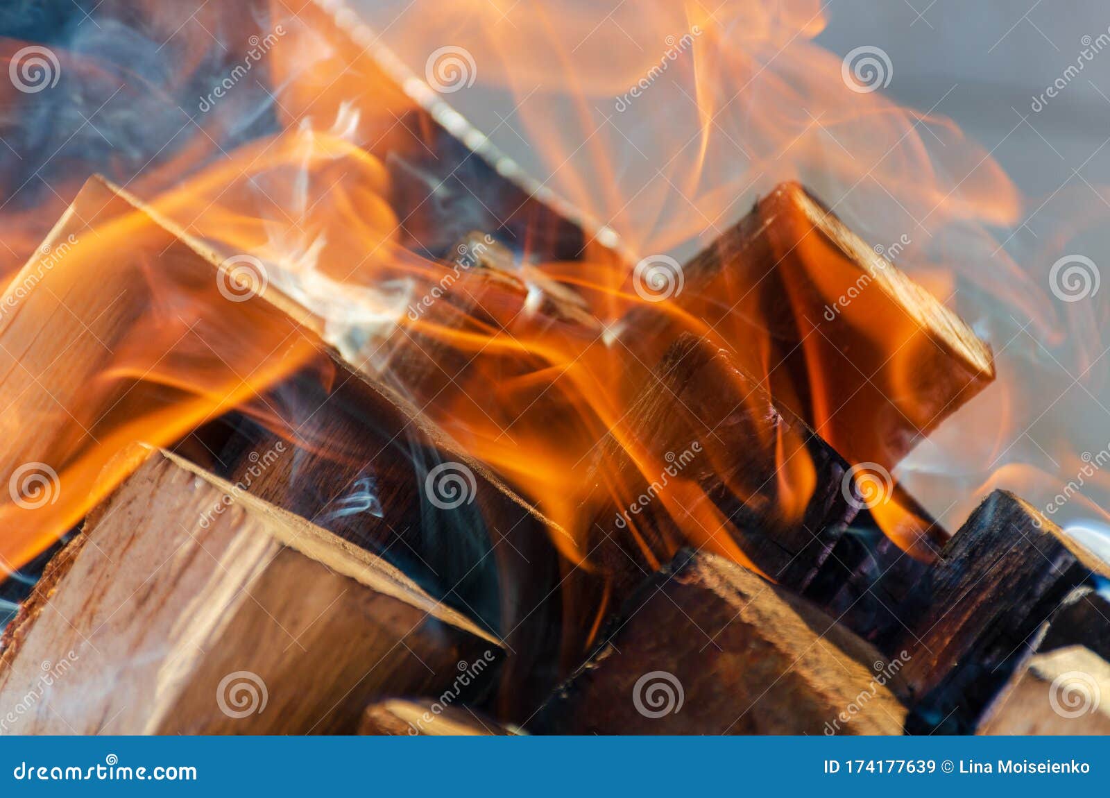 Bonfire flame close up stock image. Image of bright - 174177639