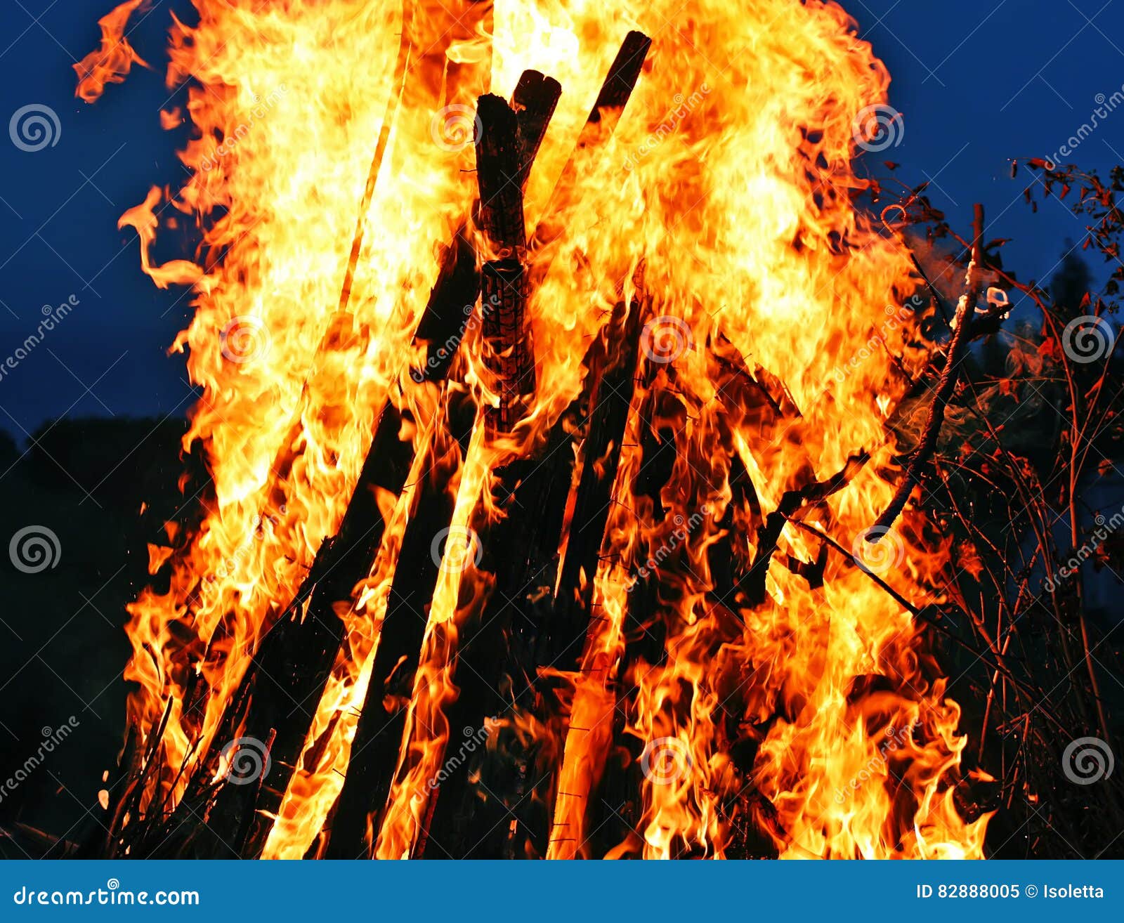 Bonfire flame outdoors stock image. Image of detail, abstract - 82888005