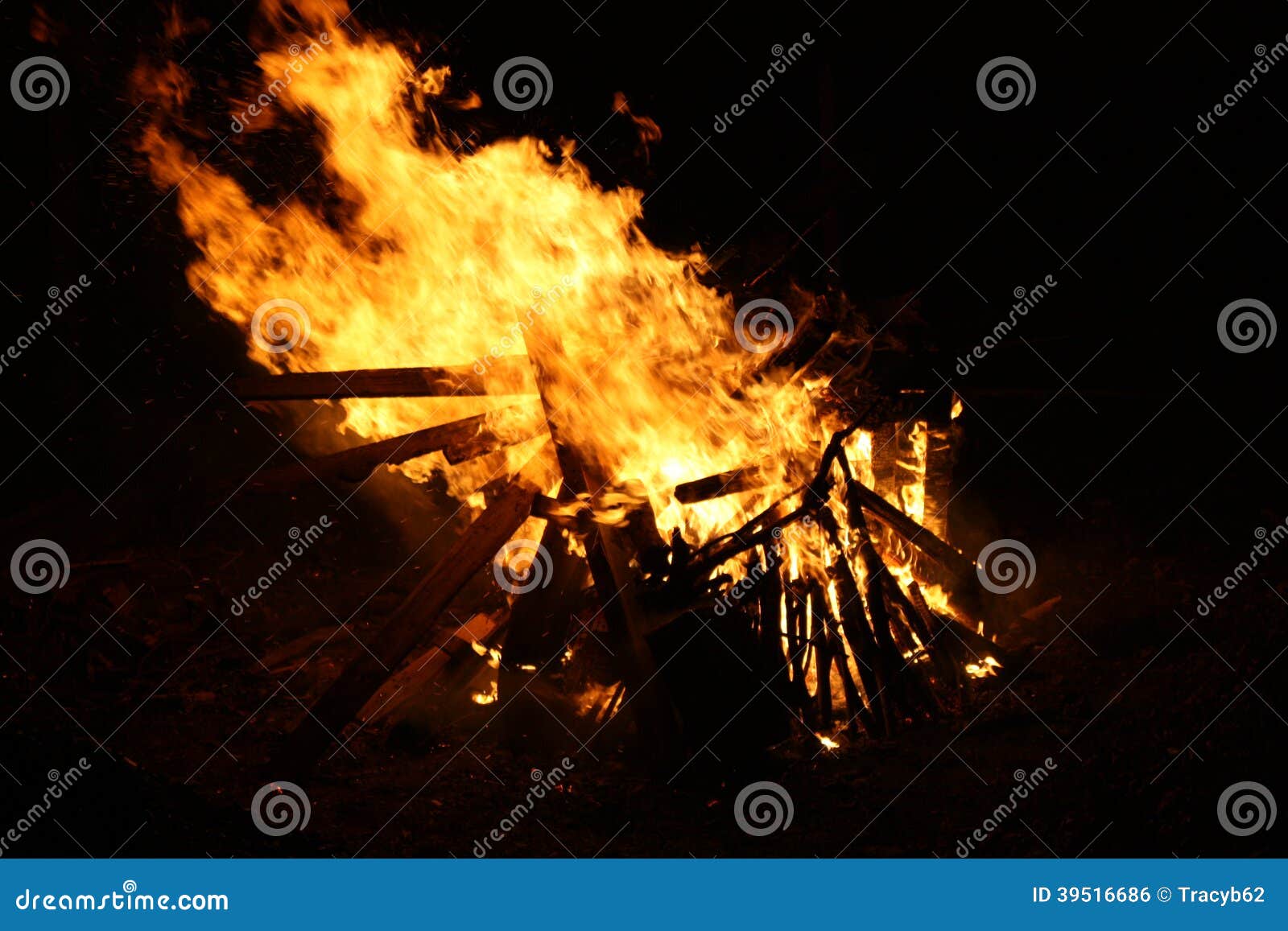 Bonfire flames stock photo. Image of bonfire, fire, danger - 39516686