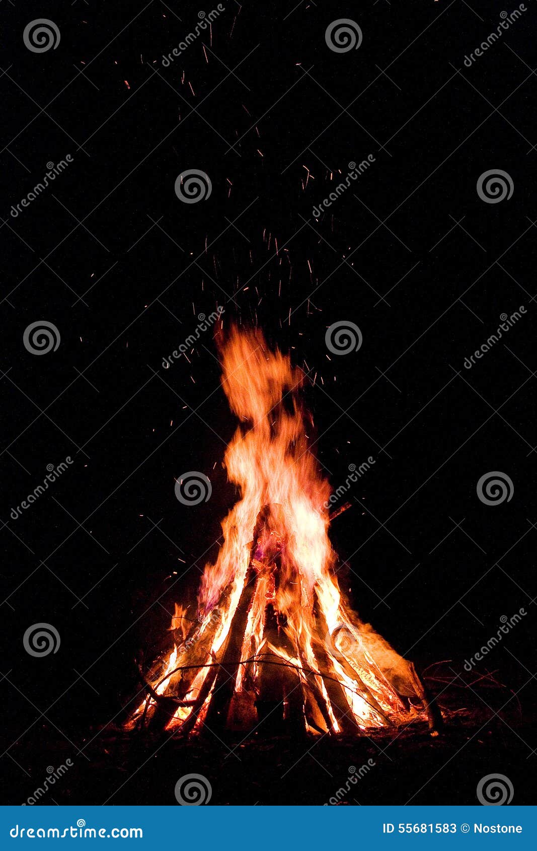Bonfire stock image. Image of outdoor, fire, waste, disposal - 55681583