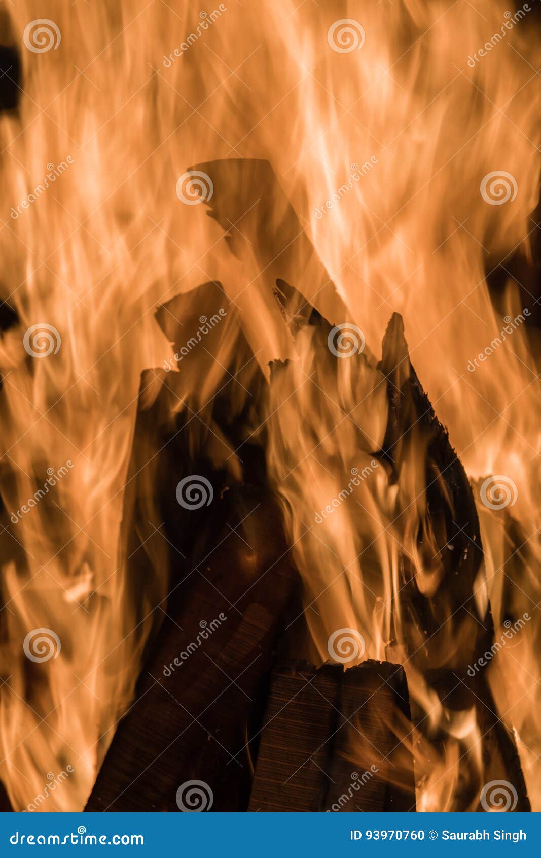 Bonfire stock photo. Image of temperature, dark, fire - 93970760
