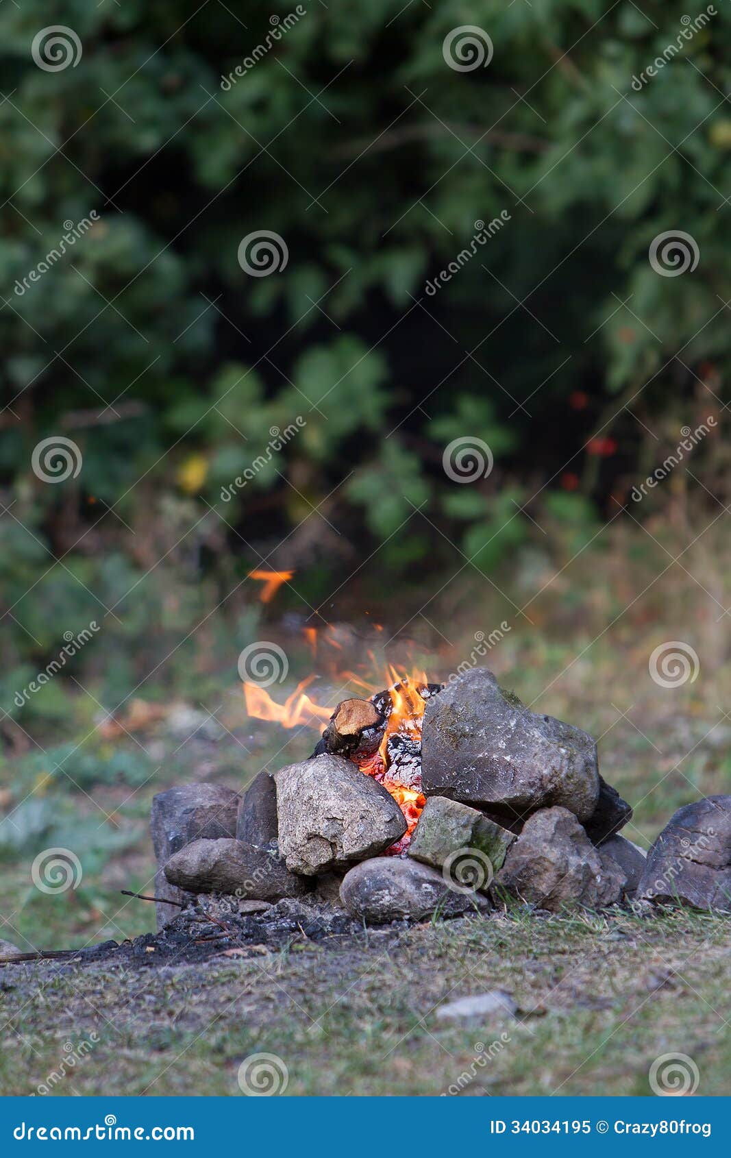 Bonfire on Natural Background Stock Image - Image of holiday ...
