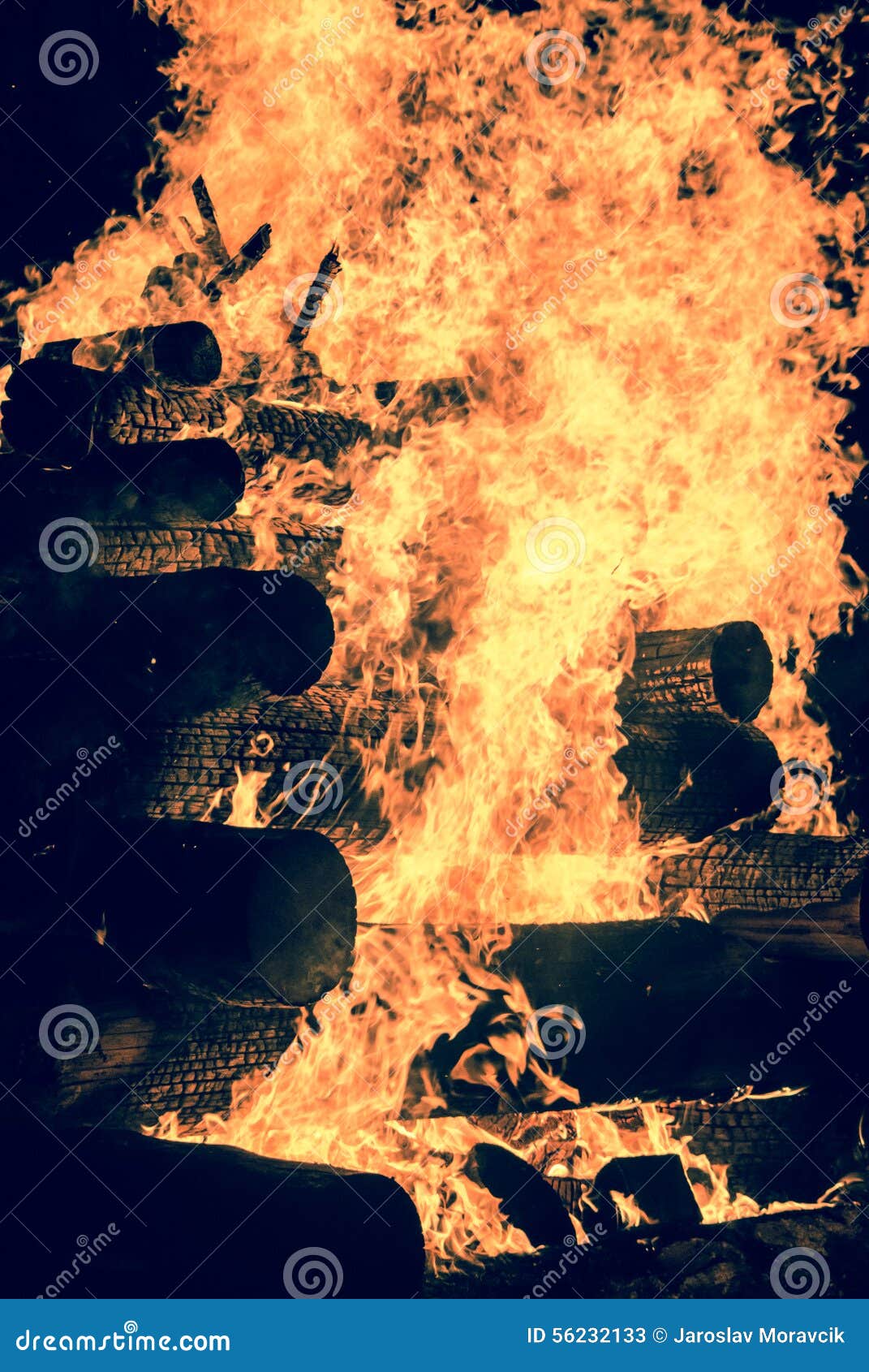 Bonfire stock image. Image of wood, water, darkness, earth - 56232133