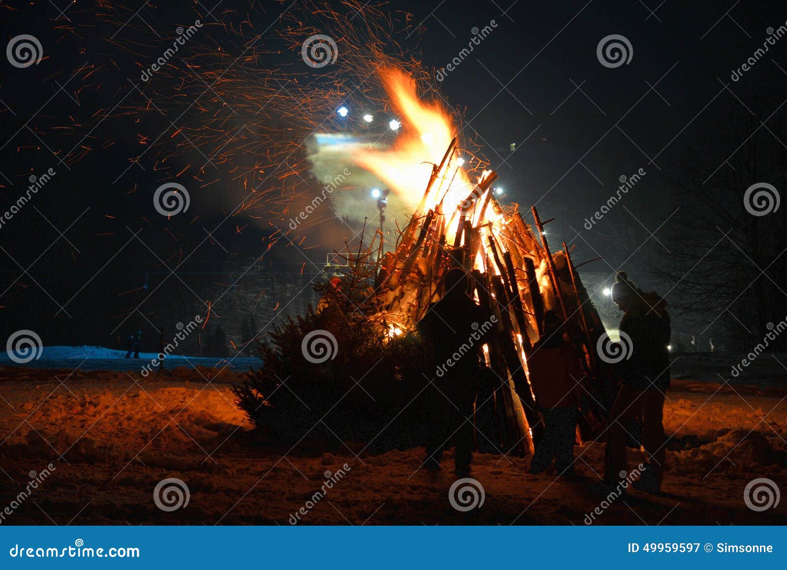Bonfire night winter stock image. Image of witches, solstice - 49959597