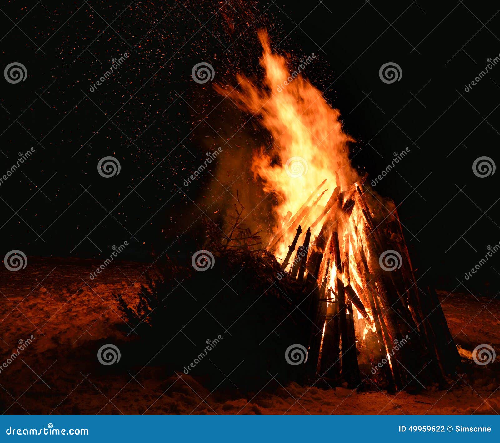 Bonfire night winter stock photo. Image of fete, fire - 49959622