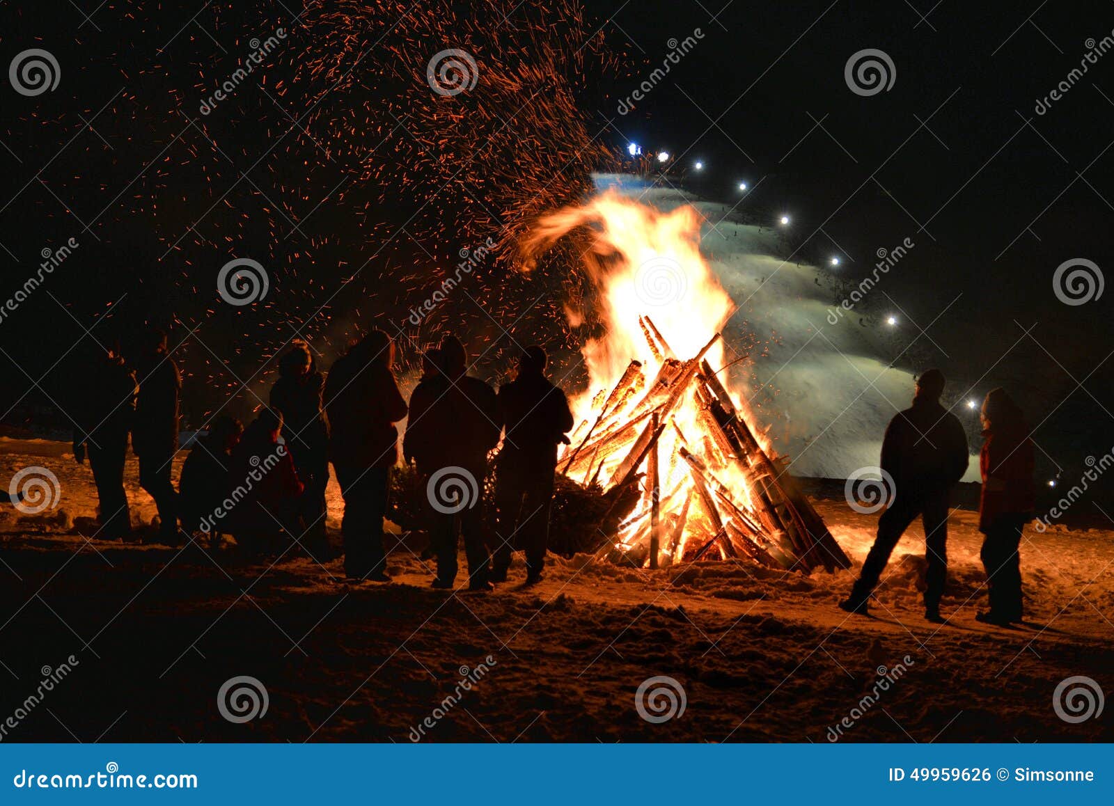 Winter Bonfire Party