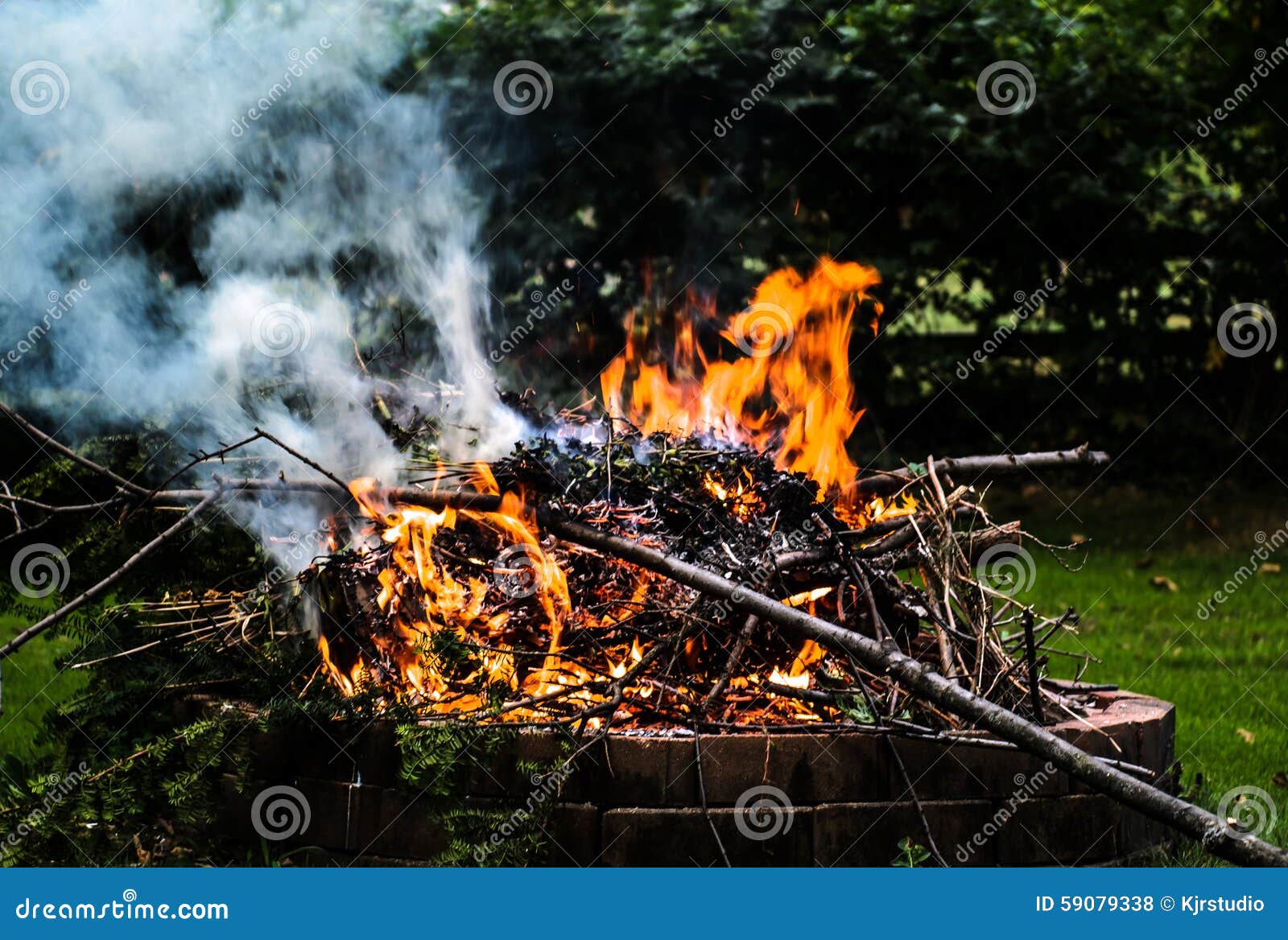 Bonfire outdoor stock photo. Image of beach, fire, heat - 59079338