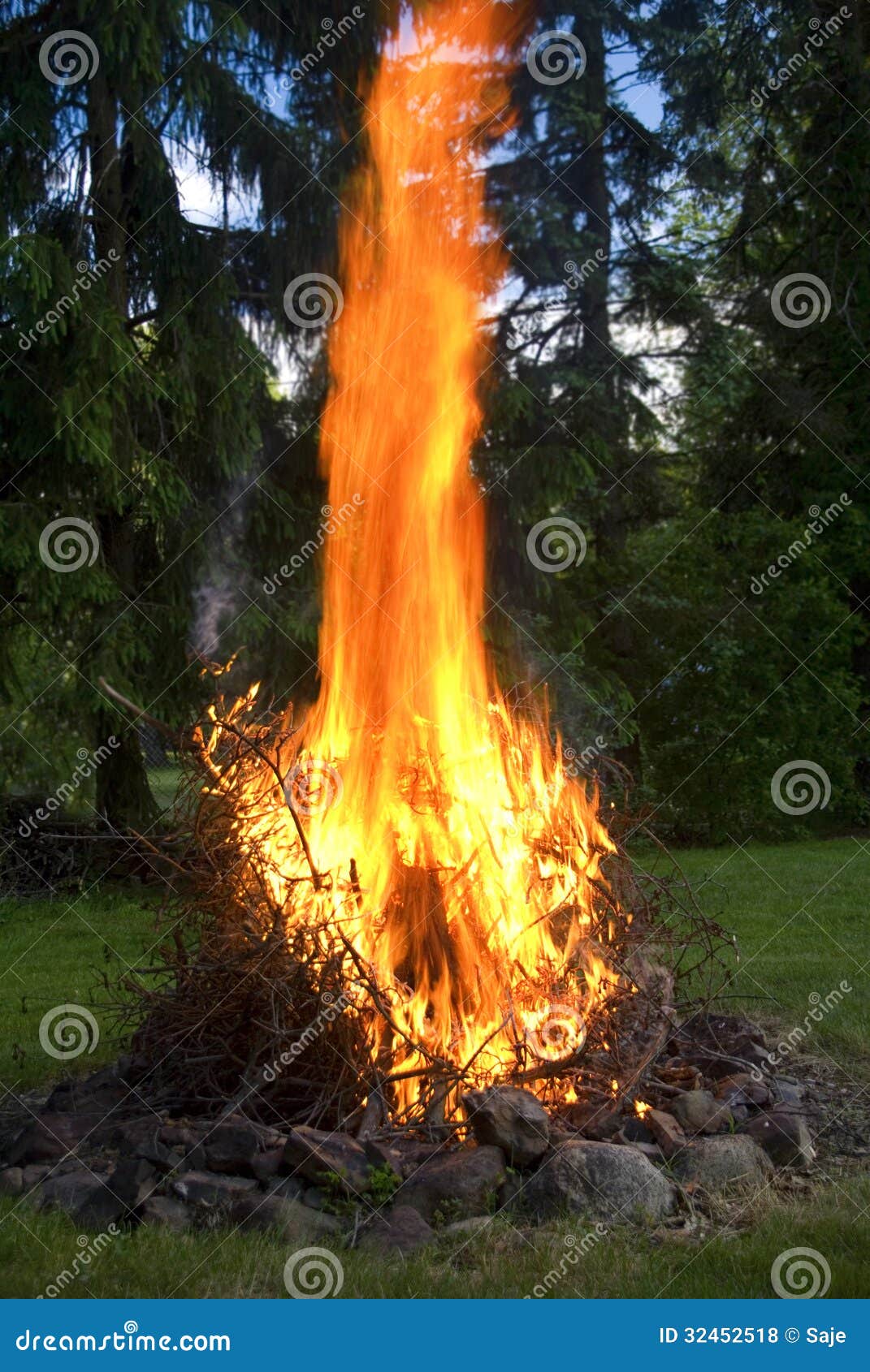 Bonfire Portrait stock photo. Image of fire, flame, blaze - 32452518