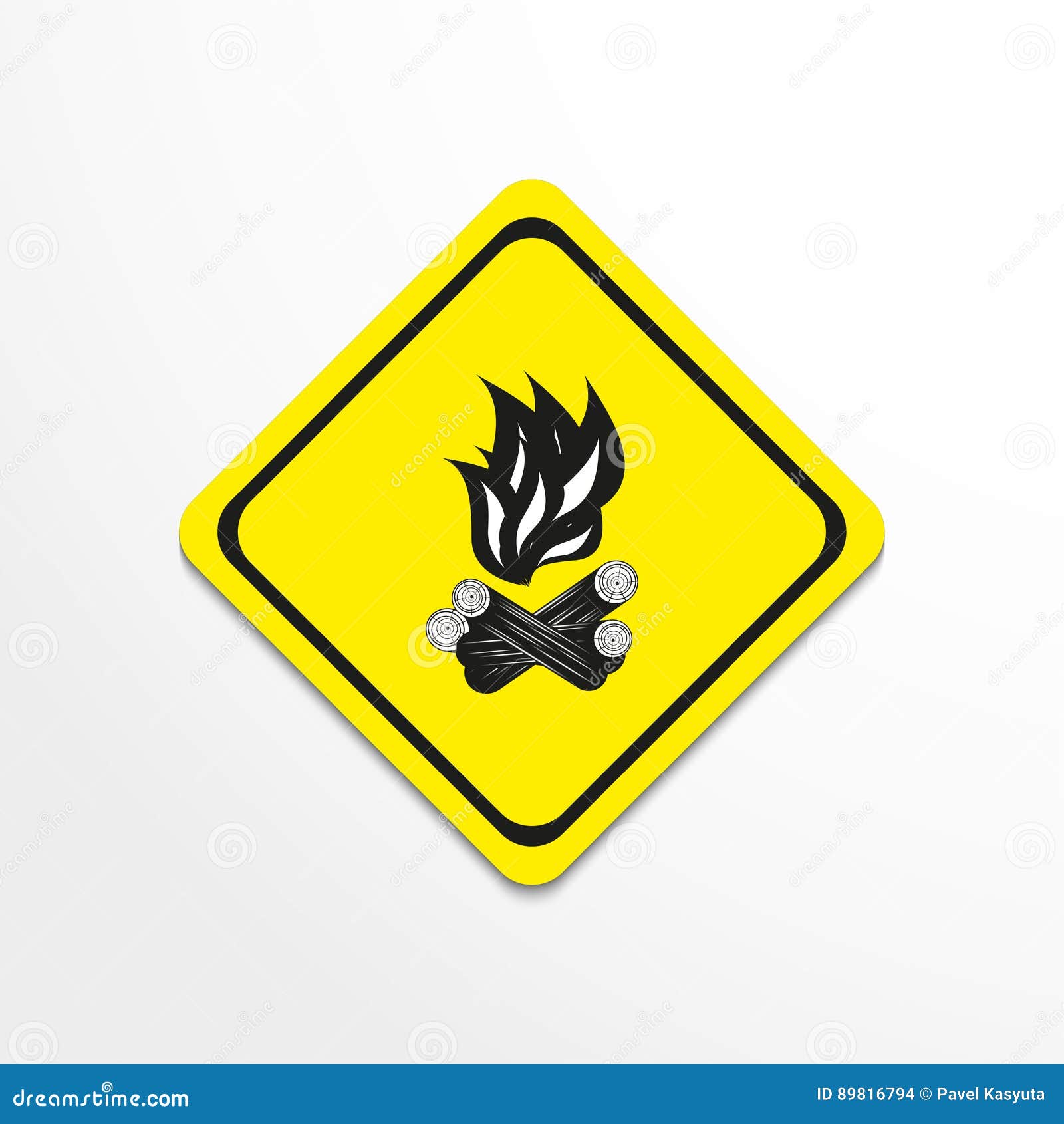 Bonfire. Symbol. Vector Icon. Stock Vector - Illustration of monochrome ...