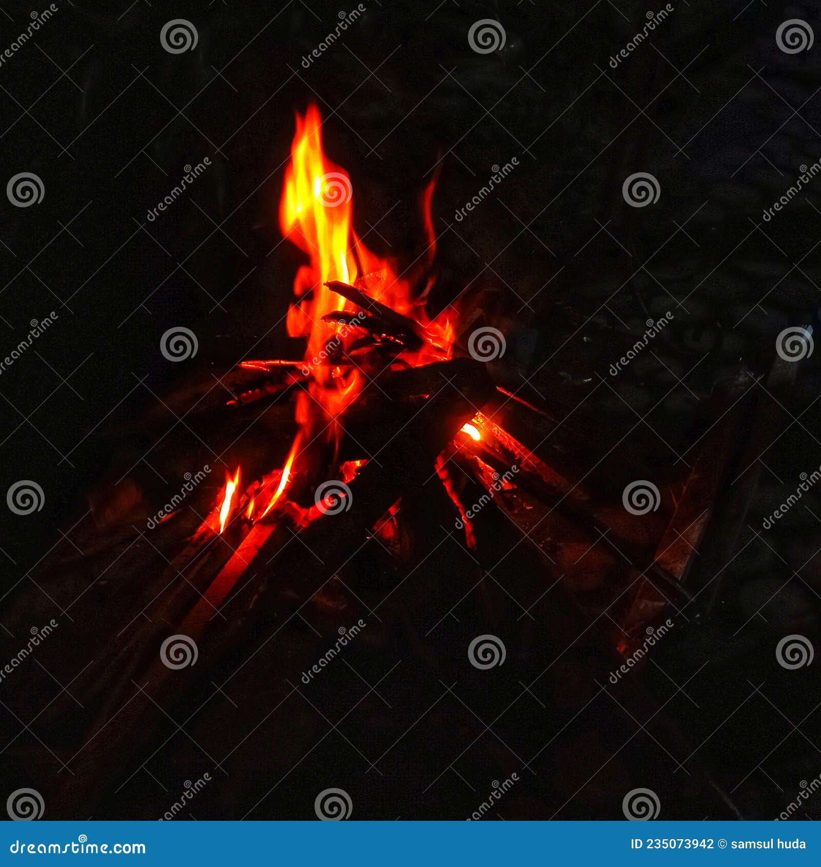 Bonfire on the terrace stock photo. Image of fire, bonfire - 235073942