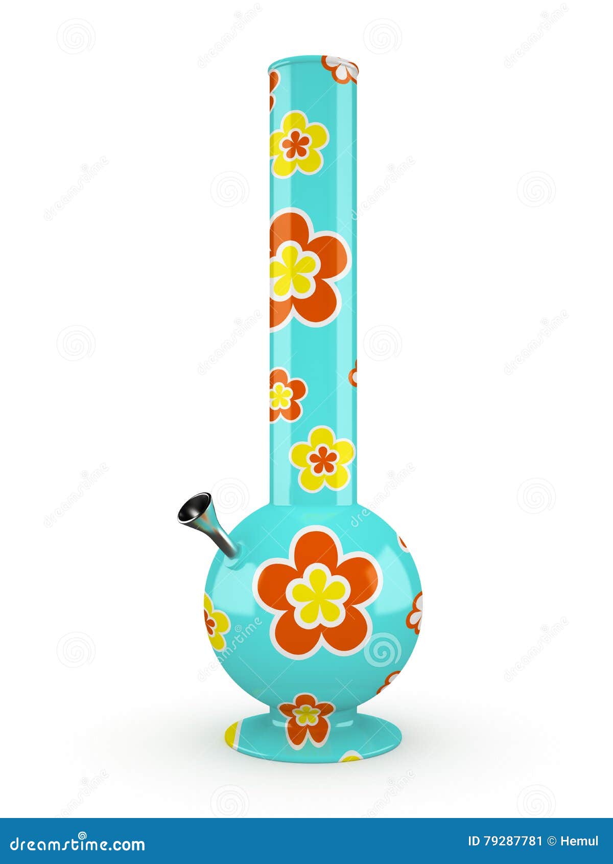 Bong Isolated On White Background 3D Rendering Stock Image ...