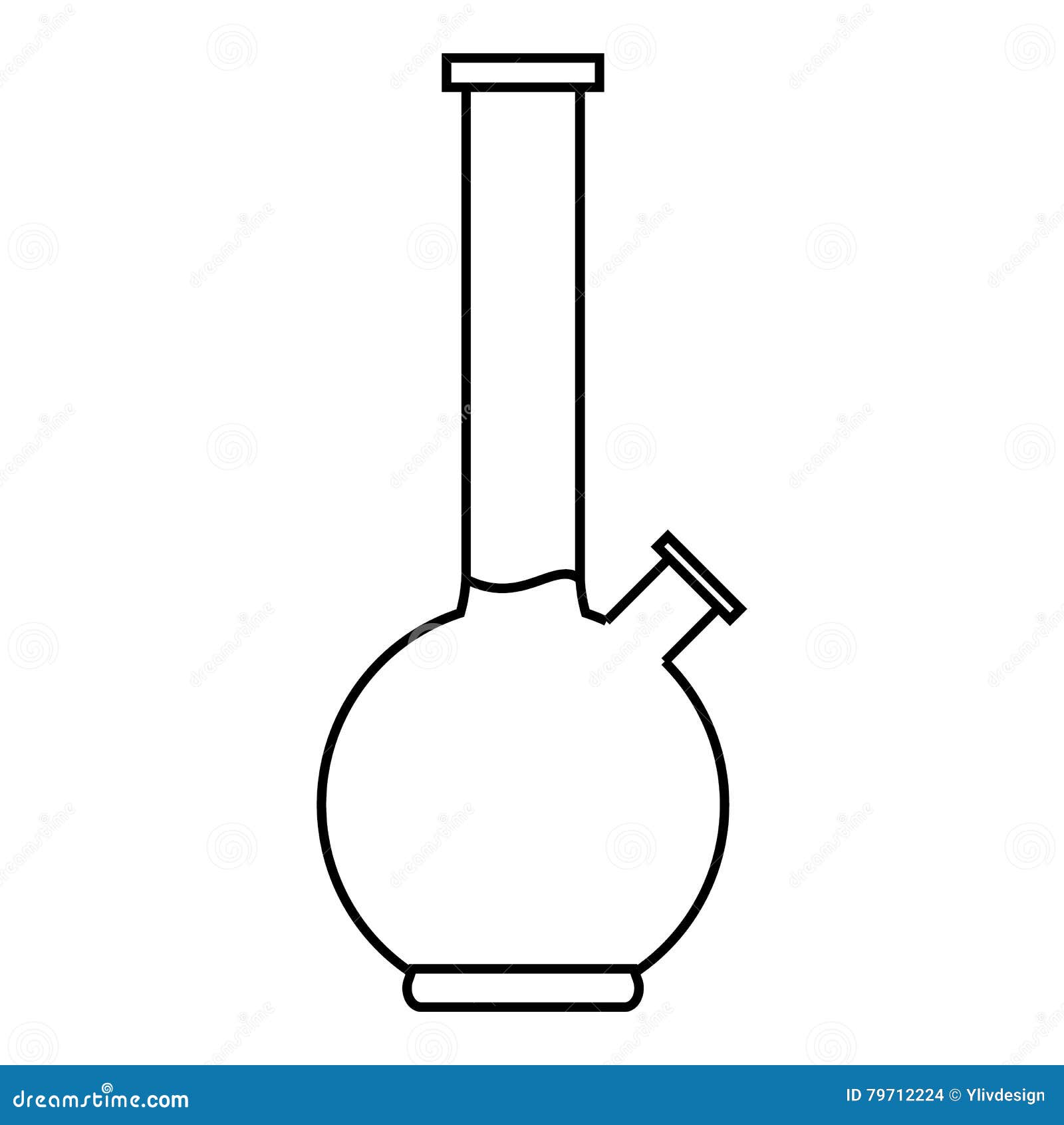 Bong for Smoking Marijuana Icon, Outline Style Stock Vector ...