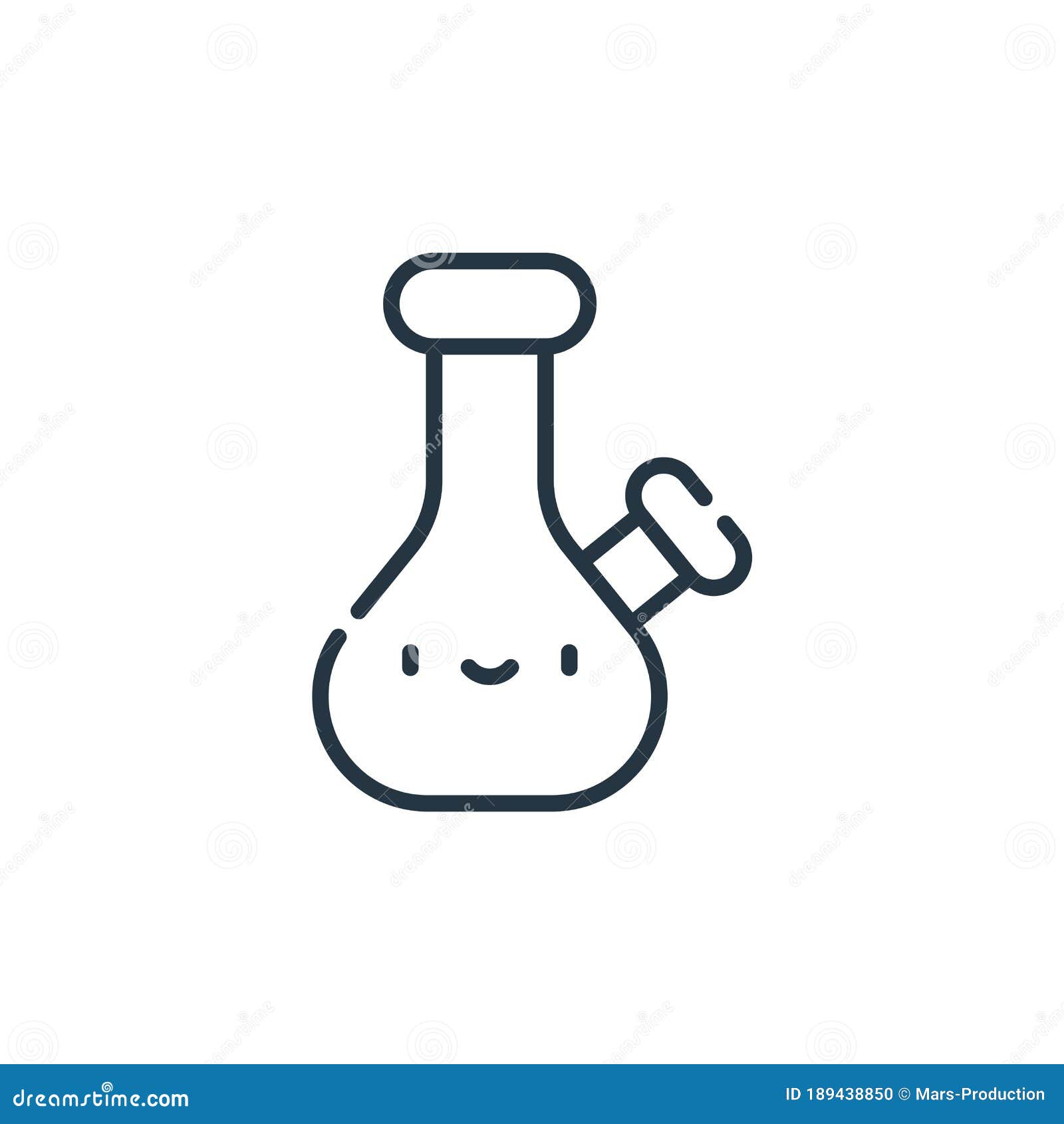Bong Vector Icon Isolated on White Background. Outline, Thin Line Bong ...