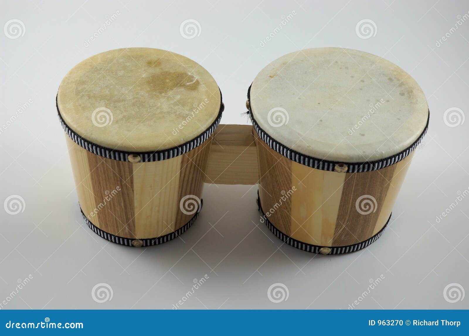 Bongo Drums And Maracas Isolated On White Royalty-Free Stock ...