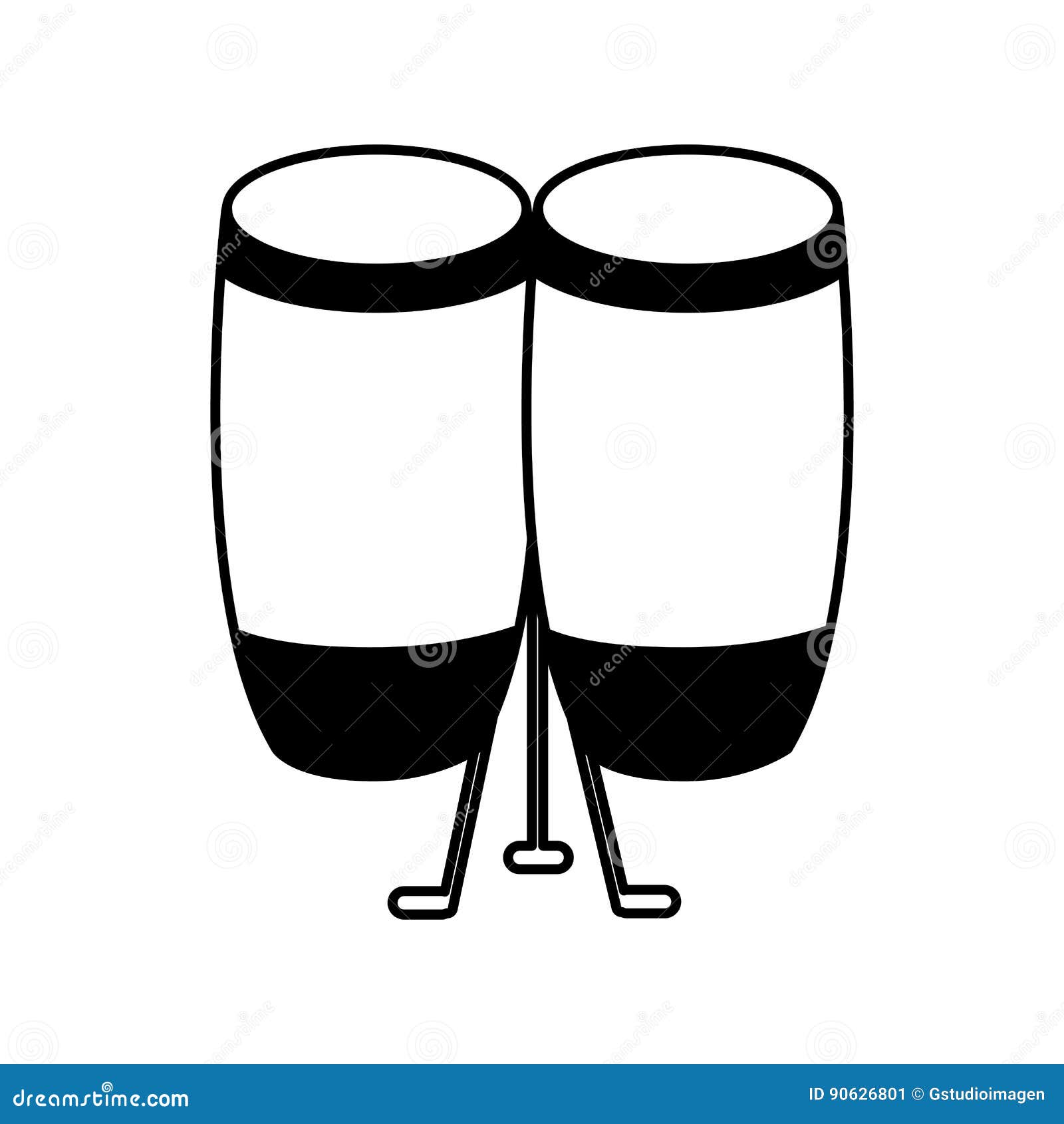 Bongo Musical Instrument Icon Stock Vector - Illustration of music ...