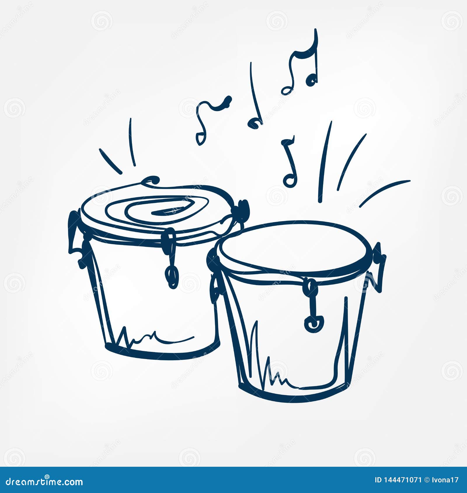 Bongo Illustration, Drawing, Engraving, Ink, Line Art, Vector ...