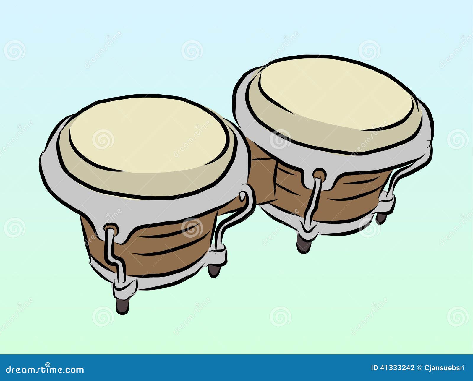 Bongo stock illustration. Illustration of salsa, mexican - 41333242