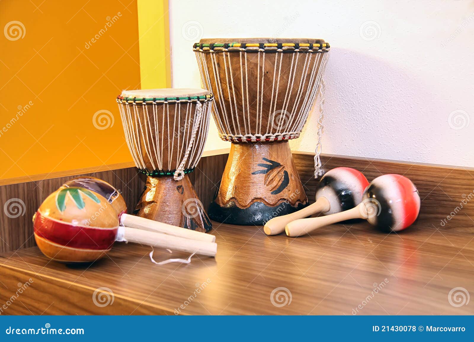 Bongos and maracas stock photo. Image of shake, beat - 21430078
