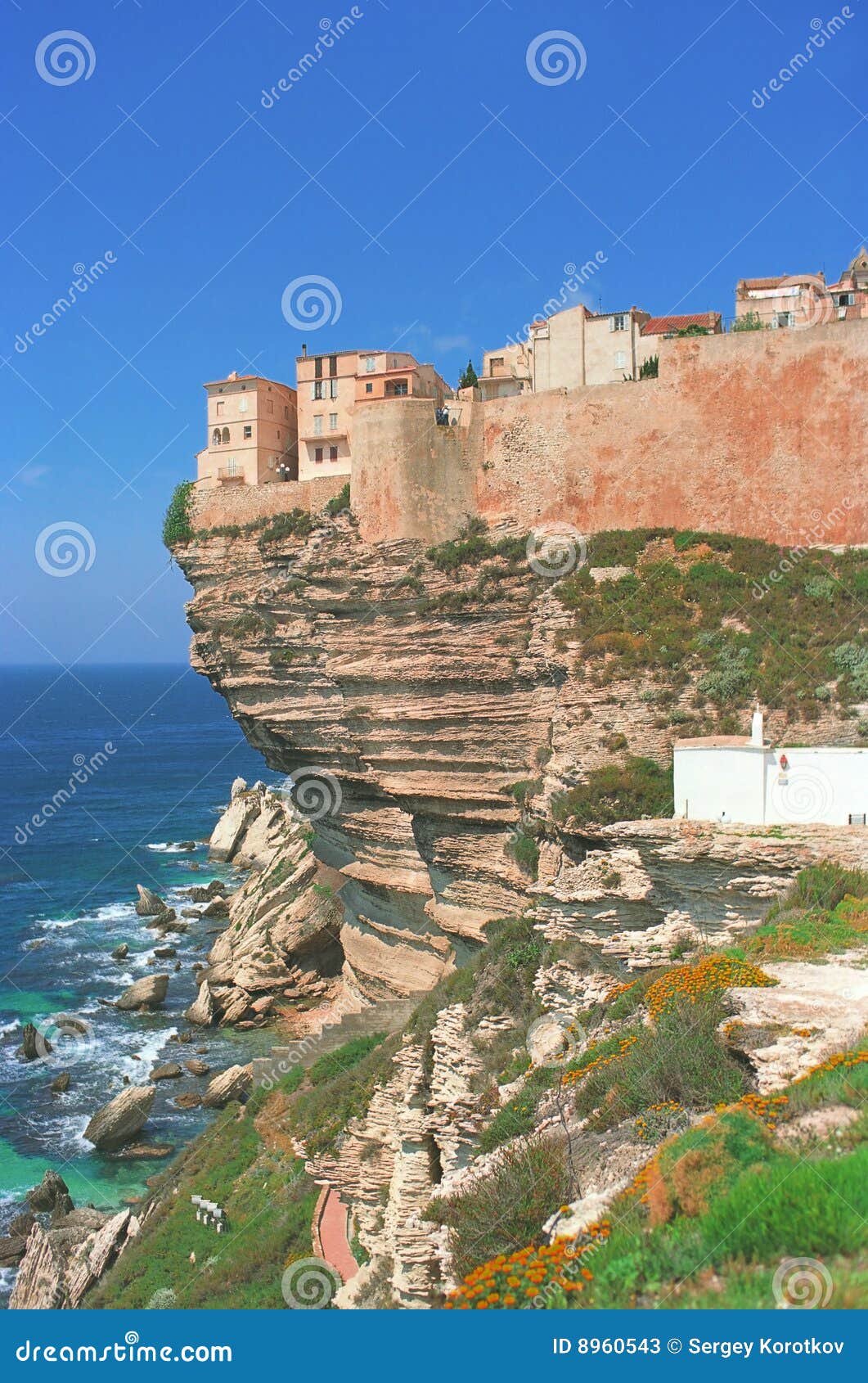 Bonifacio stock image. Image of angle, scenics, destinations - 8960543