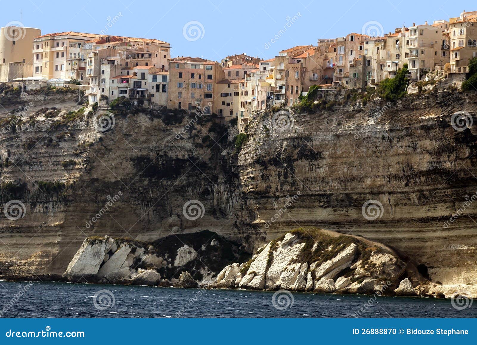 Bonifacio city stock photo. Image of fortified, travel - 26888870