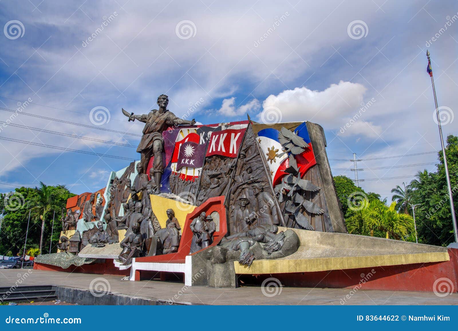 Bonifacio Monument at Manila Editorial Photography - Image of ...