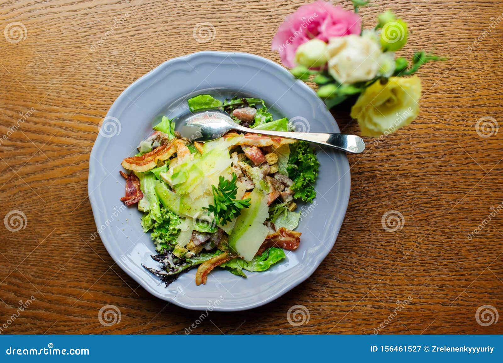 Bonita Comida Servida En El Restaurante Imagen de archivo - Imagen de ...