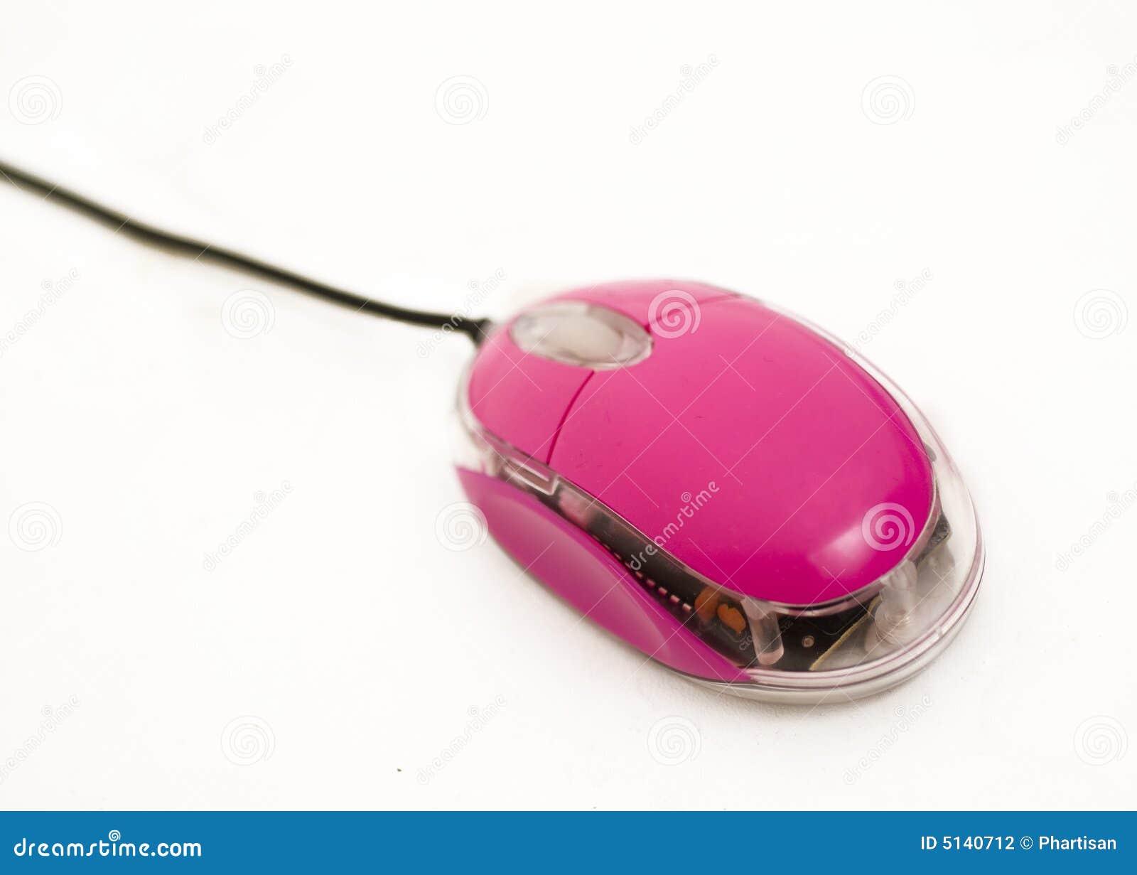 Bonito Pouco Rato Cor-de-rosa Do Computador Foto de Stock - Imagem de ...